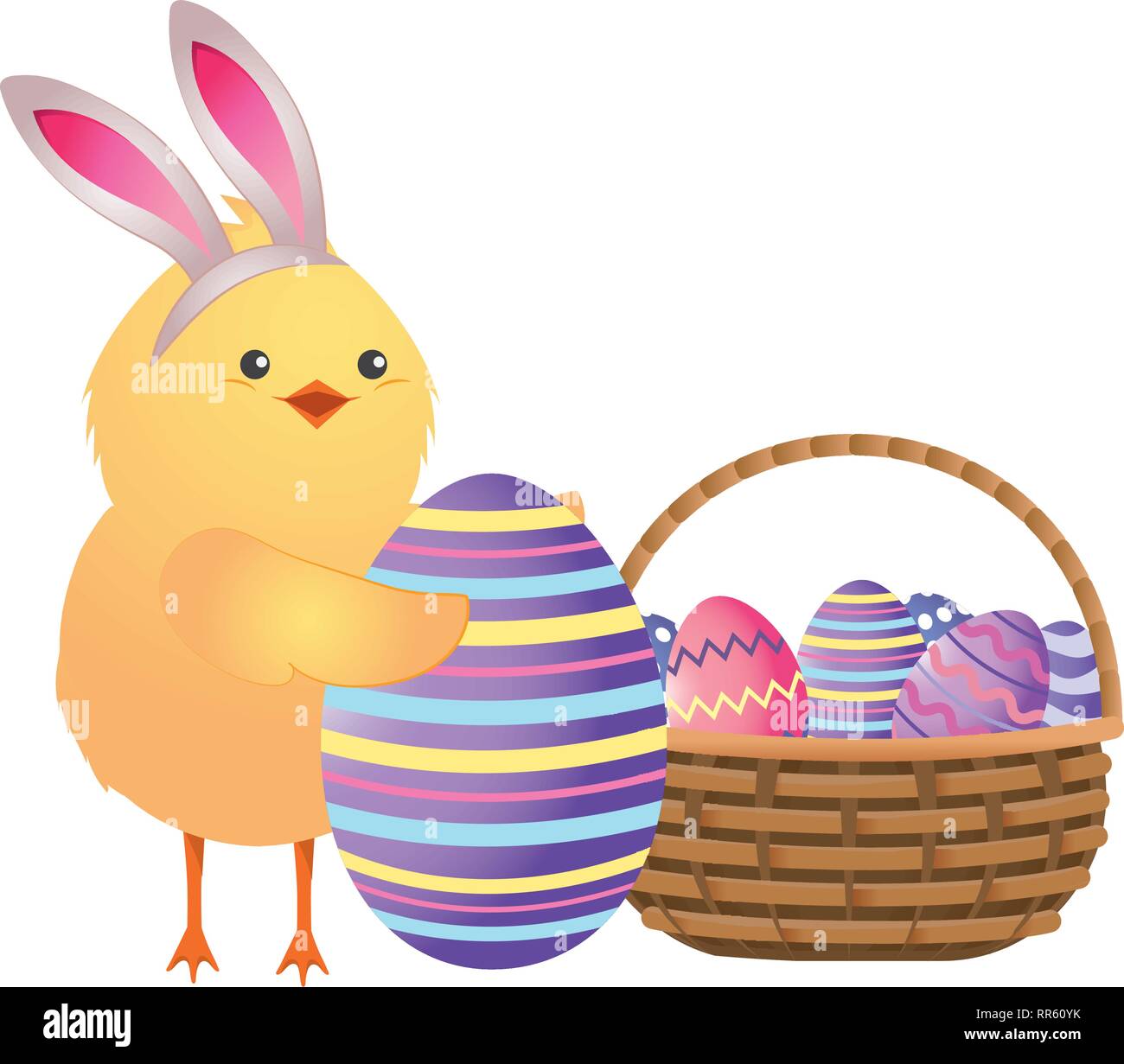 easter chicken cartoon Stock Vector Image & Art - Alamy