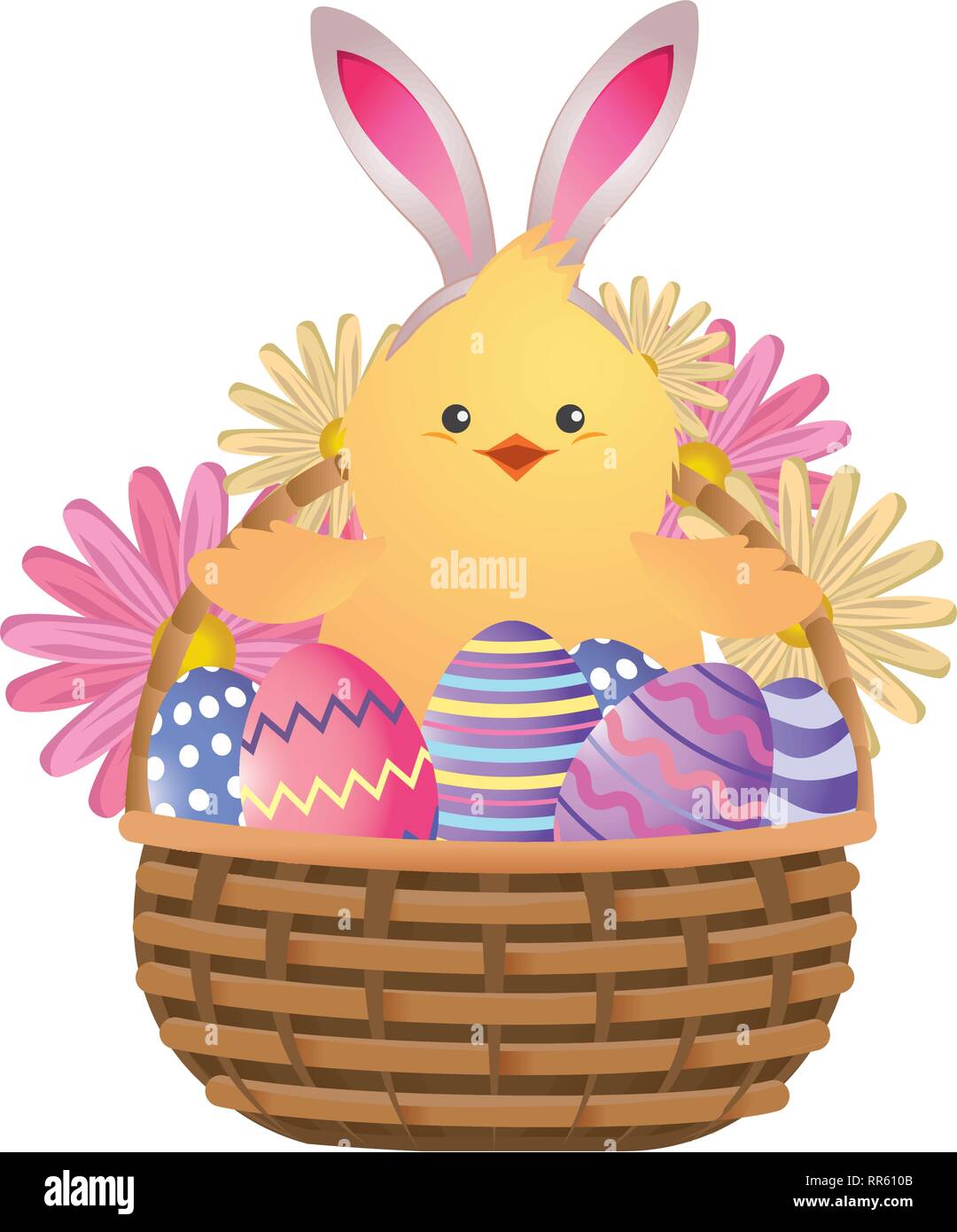 easter chicken cartoon Stock Vector Image & Art - Alamy