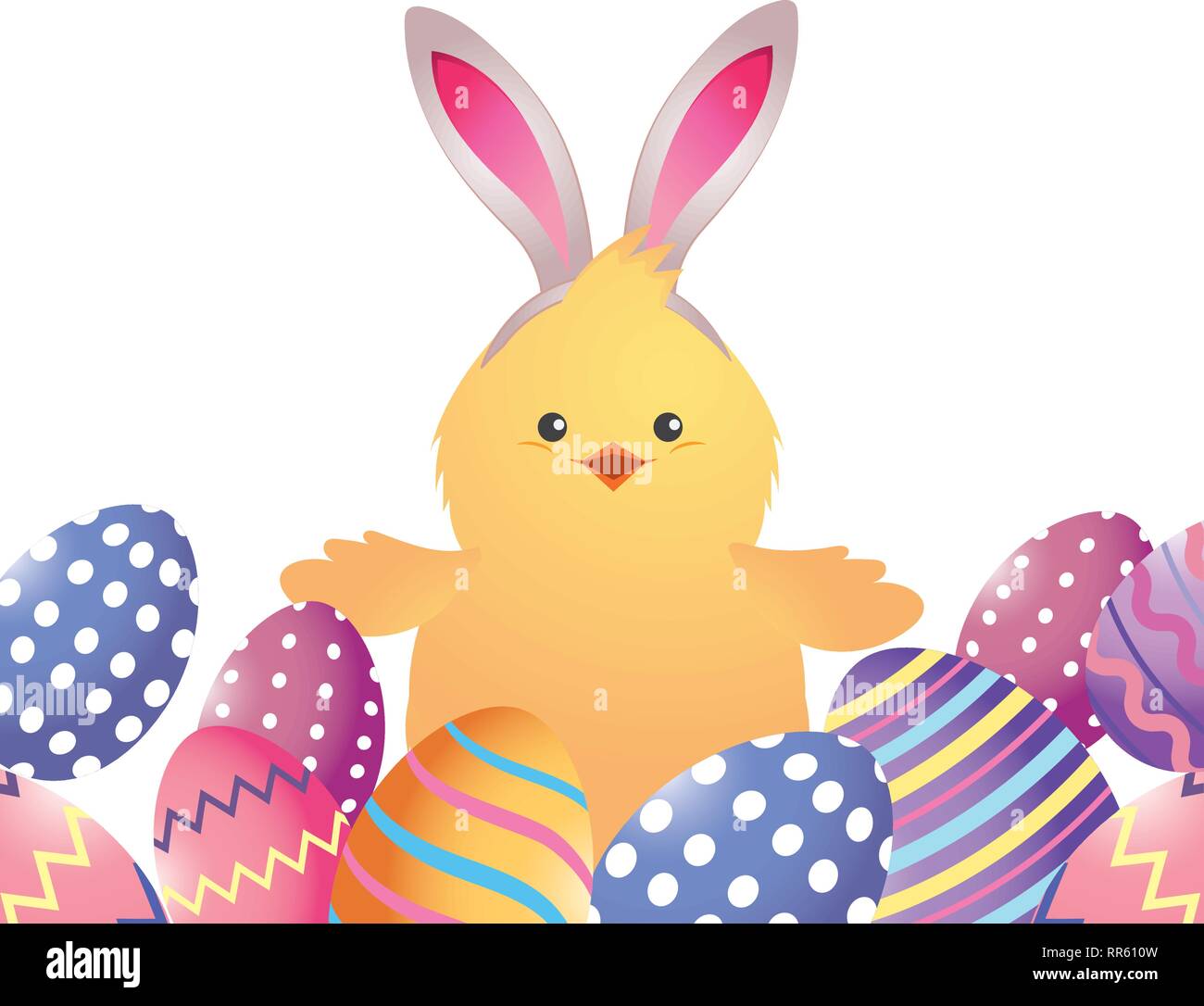 easter chicken cartoon Stock Vector Image & Art - Alamy
