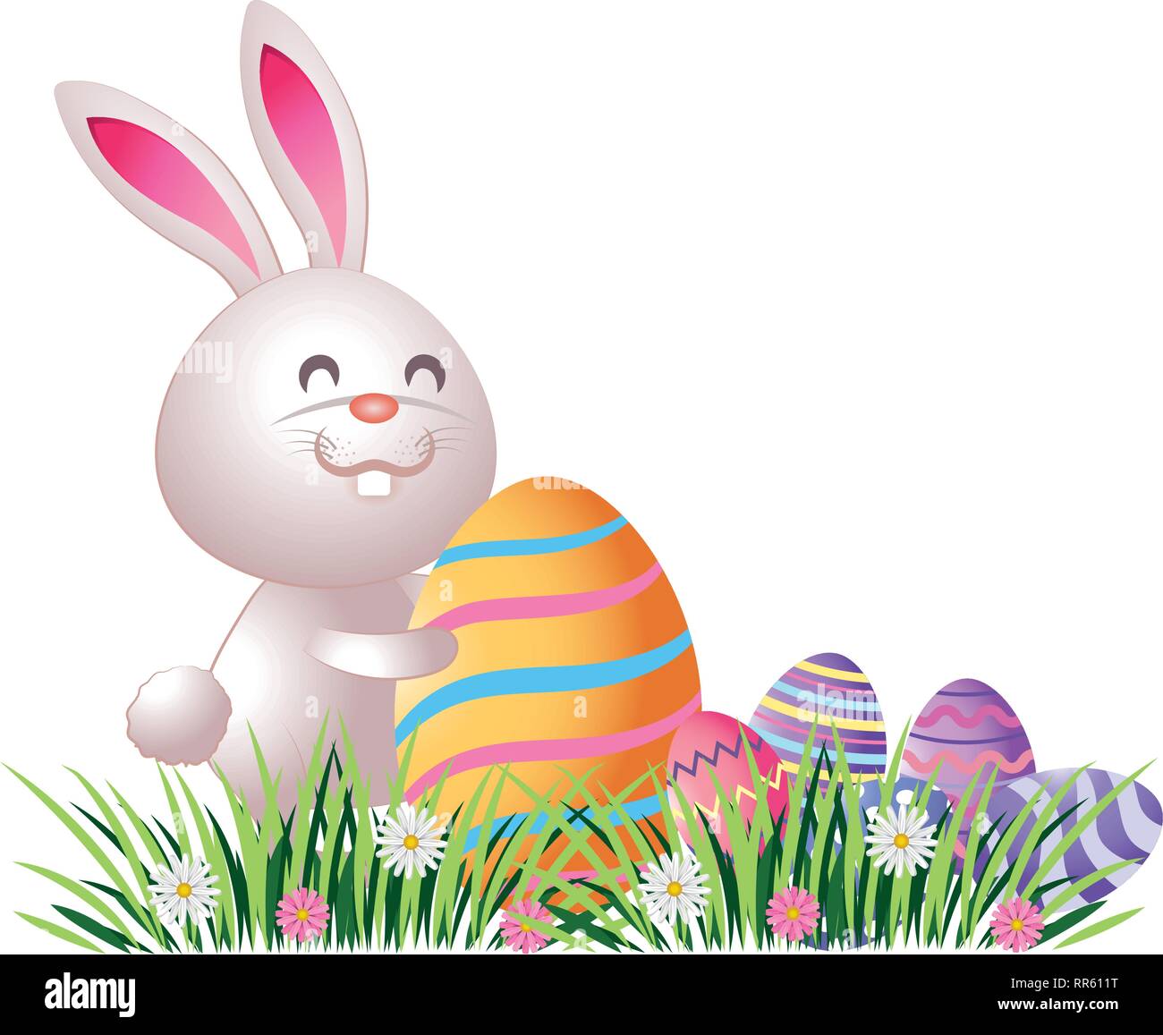 easter rabbit cartoon Stock Vector Image & Art - Alamy