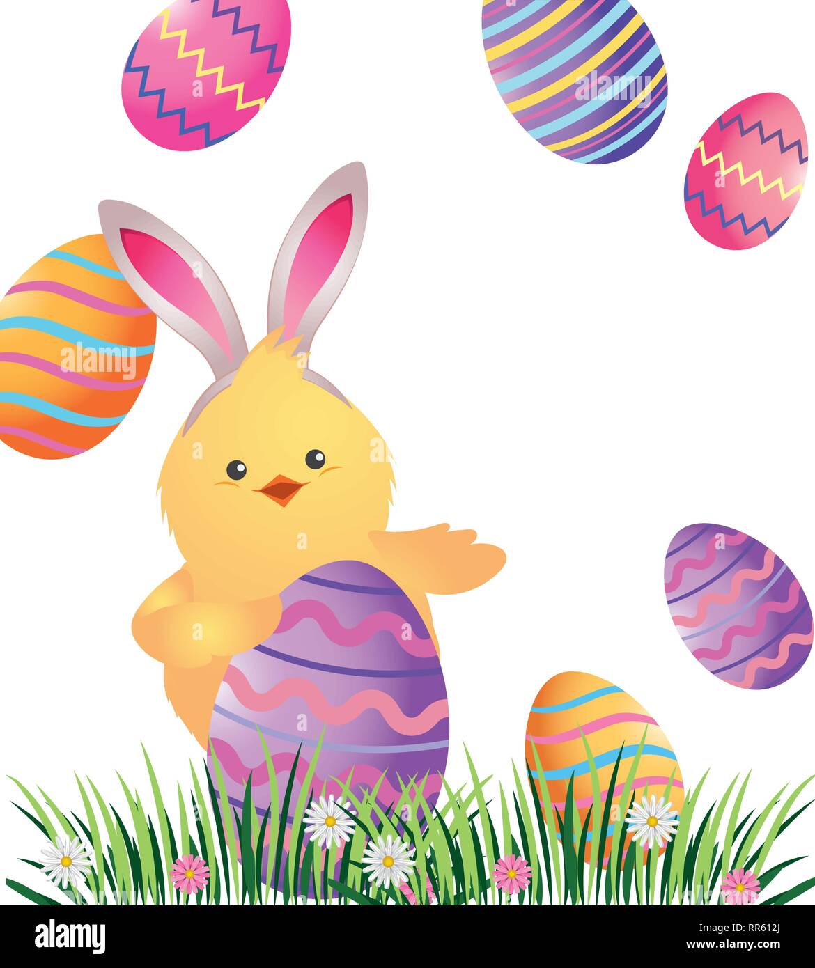 easter chicken cartoon Stock Vector Image & Art - Alamy