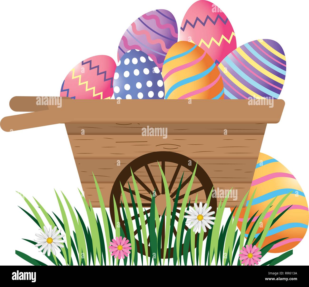 easter eggs cartoon Stock Vector Image & Art - Alamy