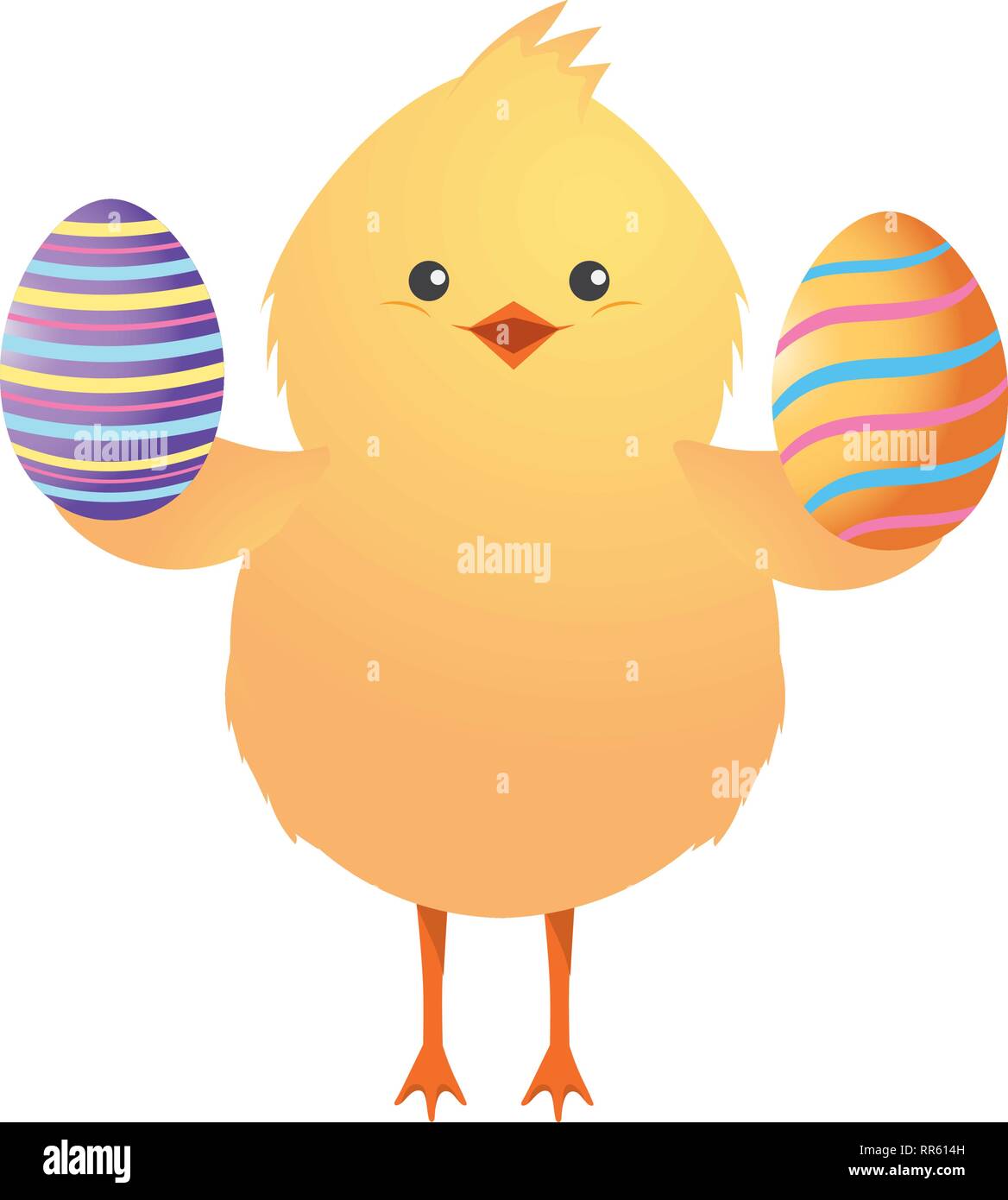 easter chicken cartoon Stock Vector Image & Art - Alamy