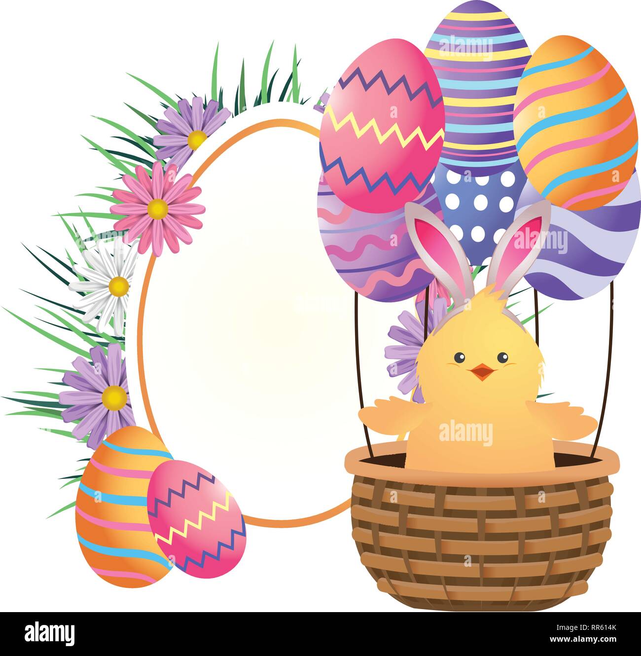 easter chicken cartoon Stock Vector Image & Art - Alamy