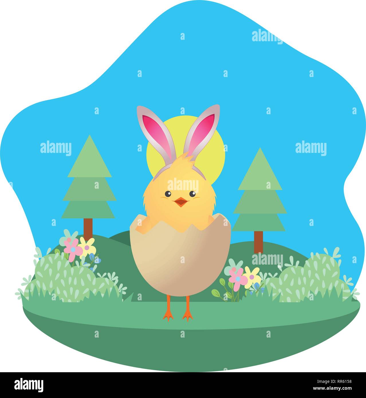 cute chicken cartoon Stock Vector Image & Art - Alamy