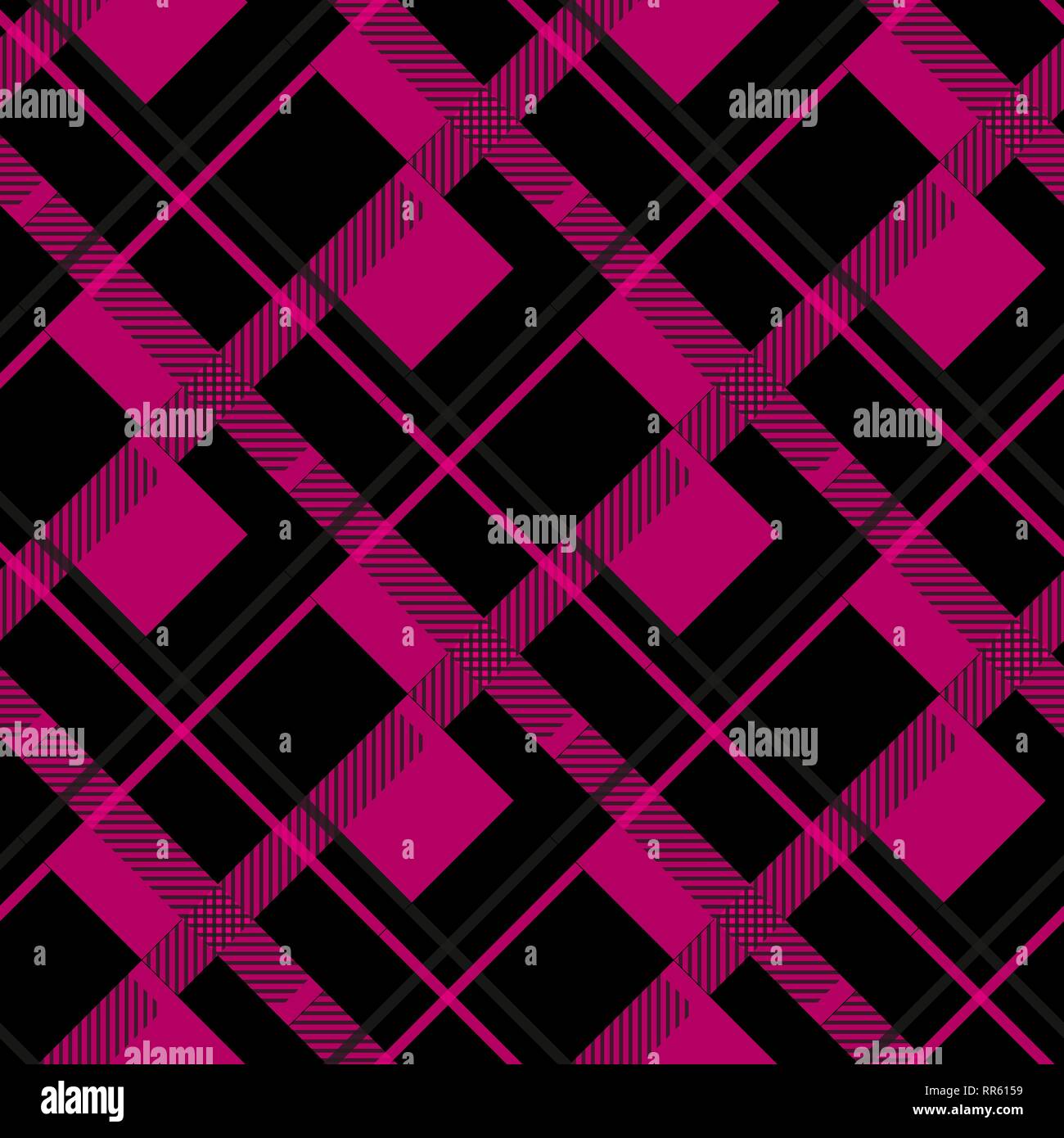 Scottish purple plaid diagonal tartan seamless pattern eps 10 Stock ...