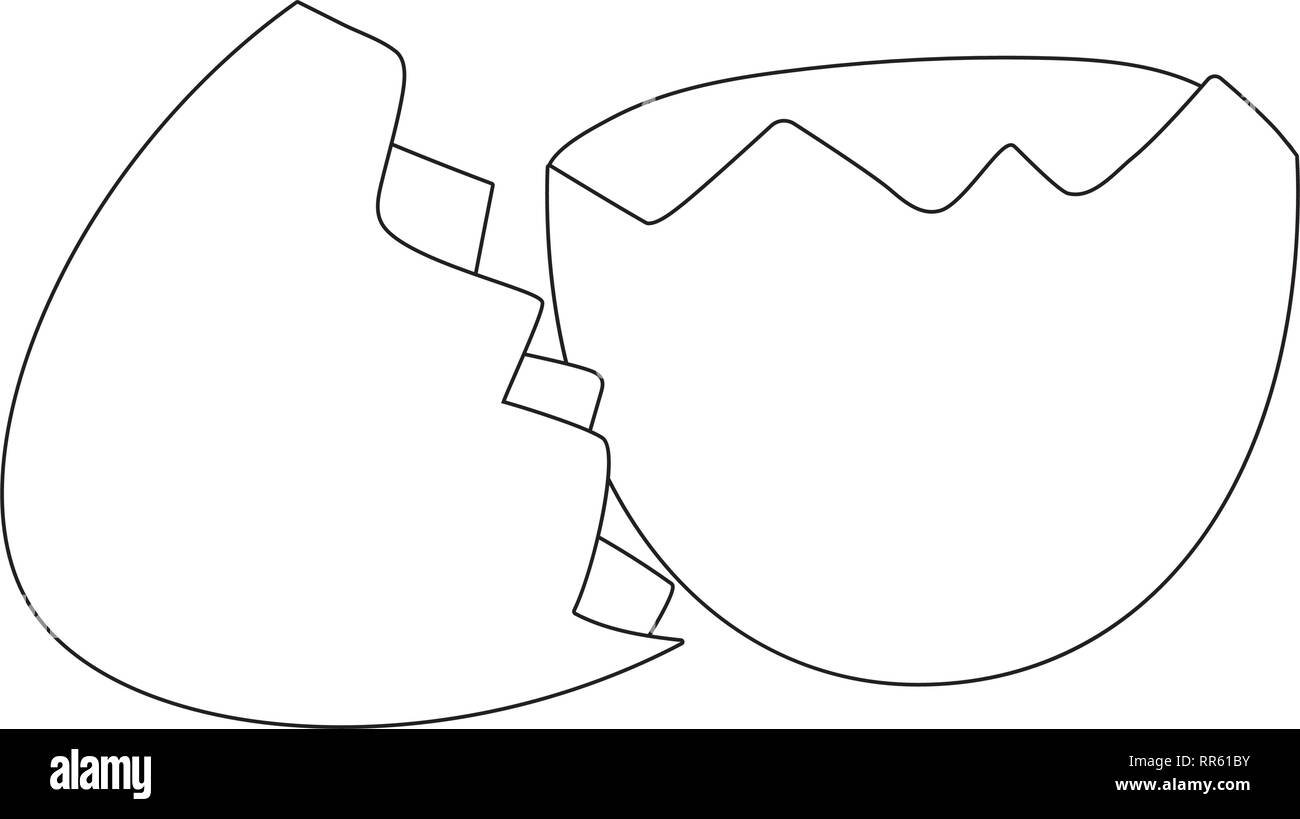 eggshell split isolated Stock Vector Image & Art - Alamy