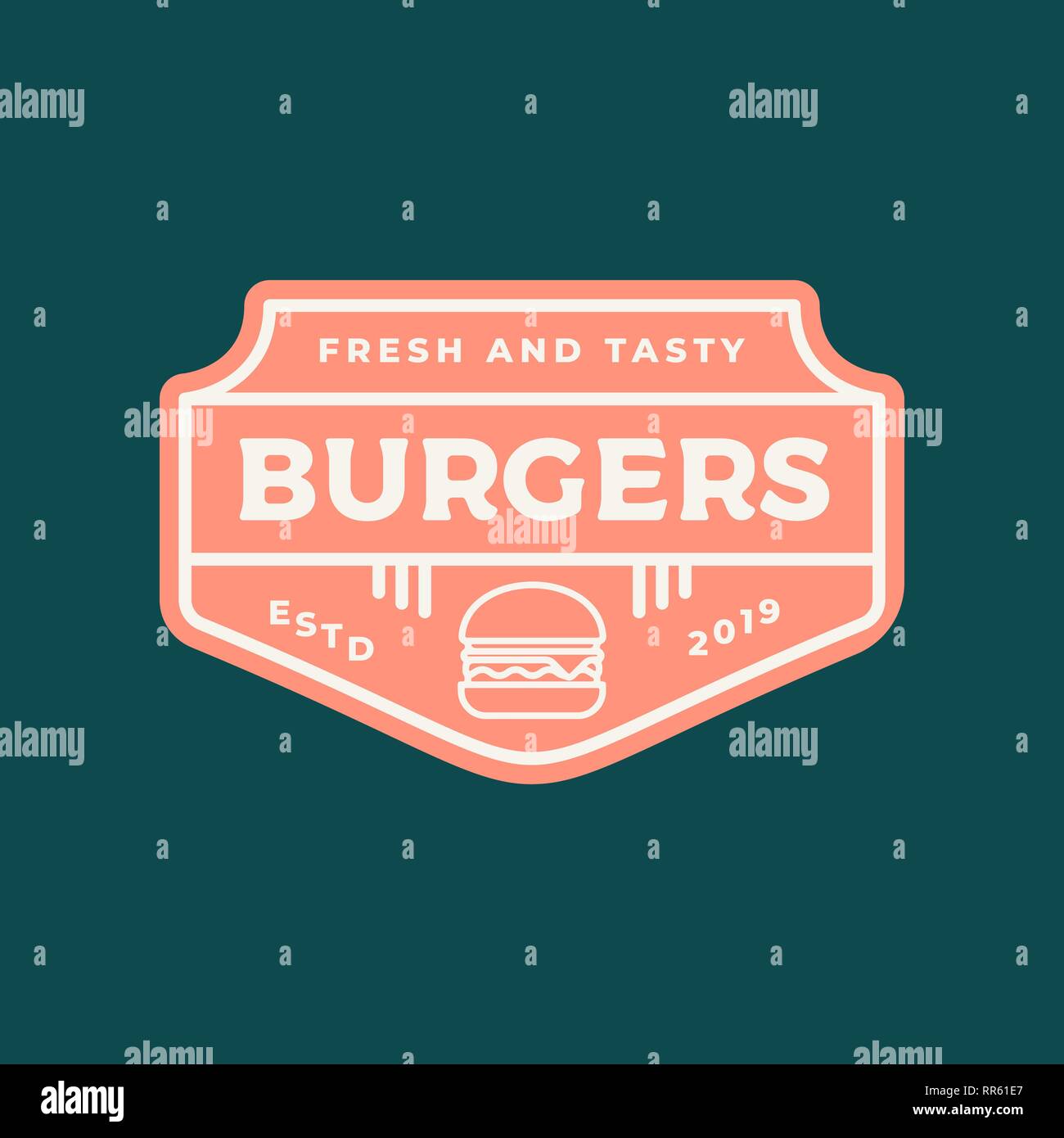 Food badge hi-res stock photography and images - Alamy