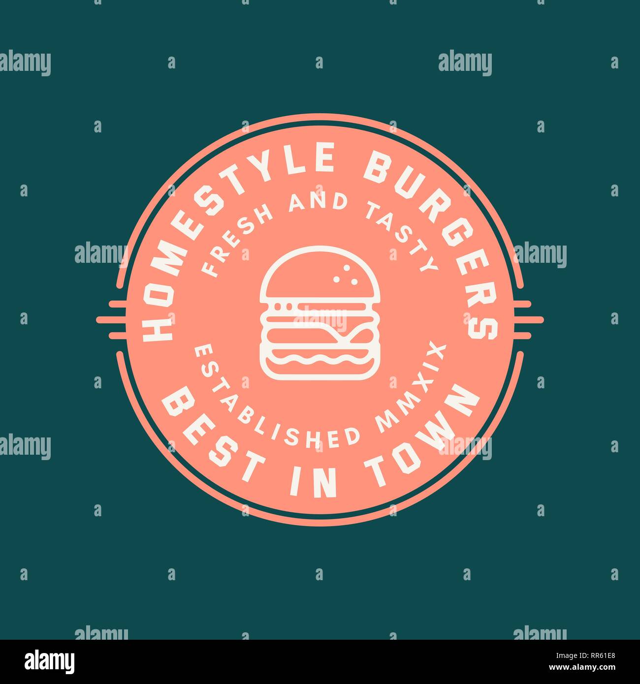 Vintage american diner style Stock Vector Images - Alamy