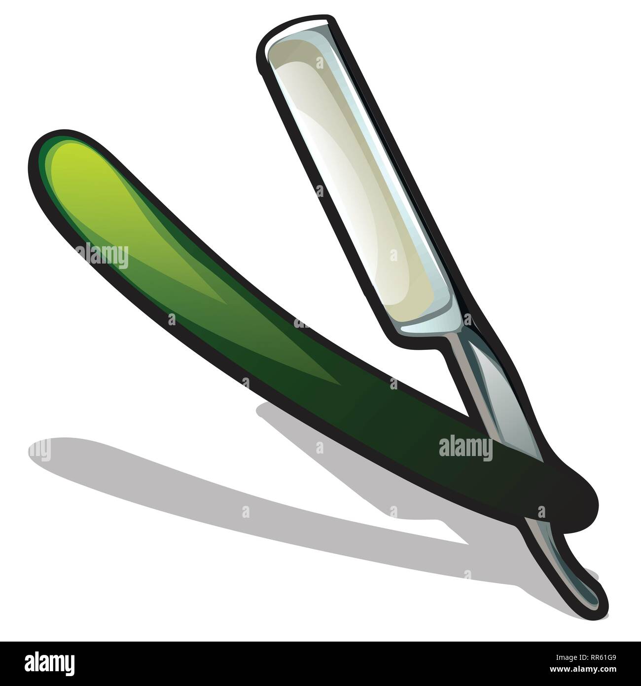 Straight Razor Stock Vector Images - Alamy