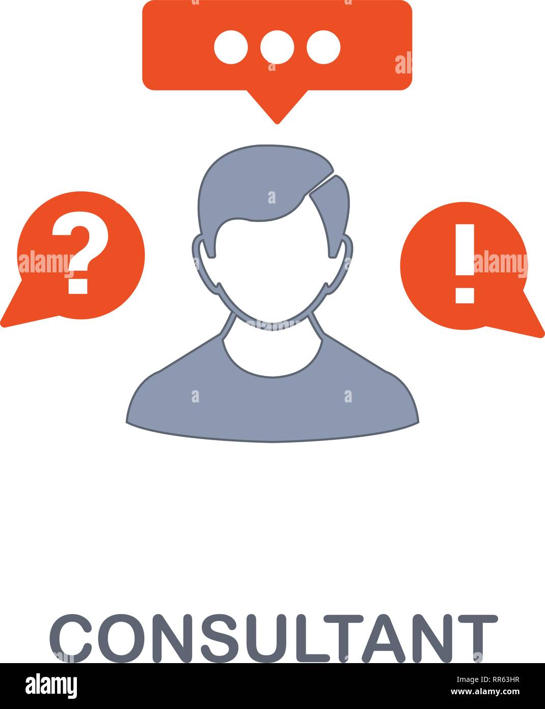 Consultant icon. Premium two colors style design from contact us icons ...