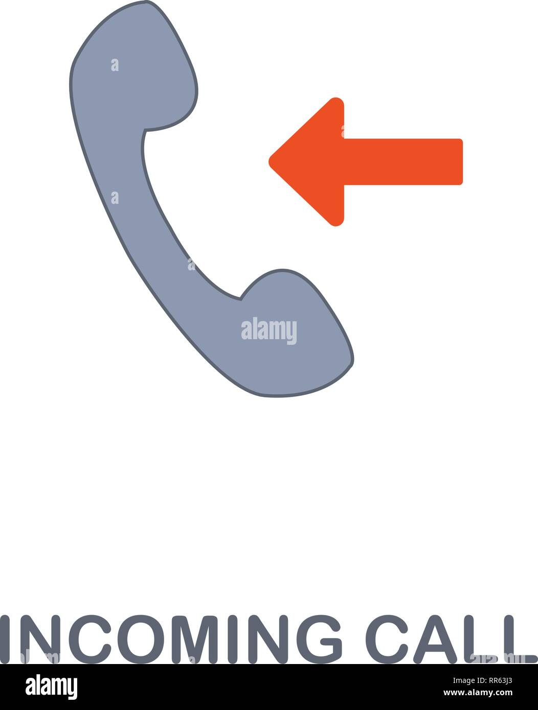 Incoming Call icon. Premium two colors style design from contact us ...
