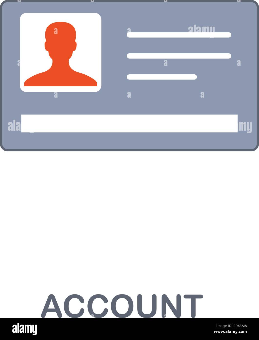 Account icon. Premium two colors style design from contact us icons ...