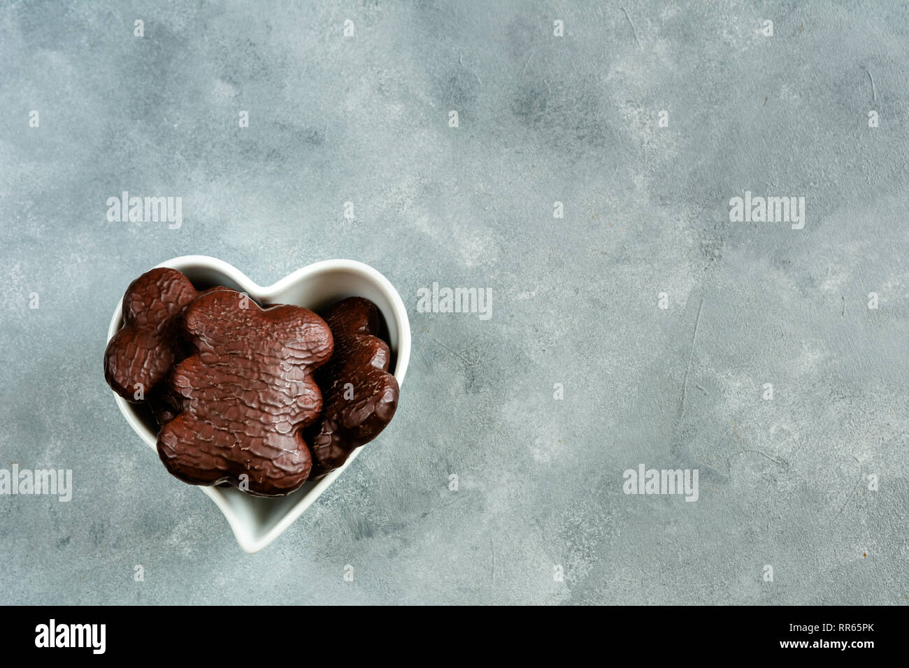 Torun gingerbread in chocolate, traditional Polish biscuits produced ...