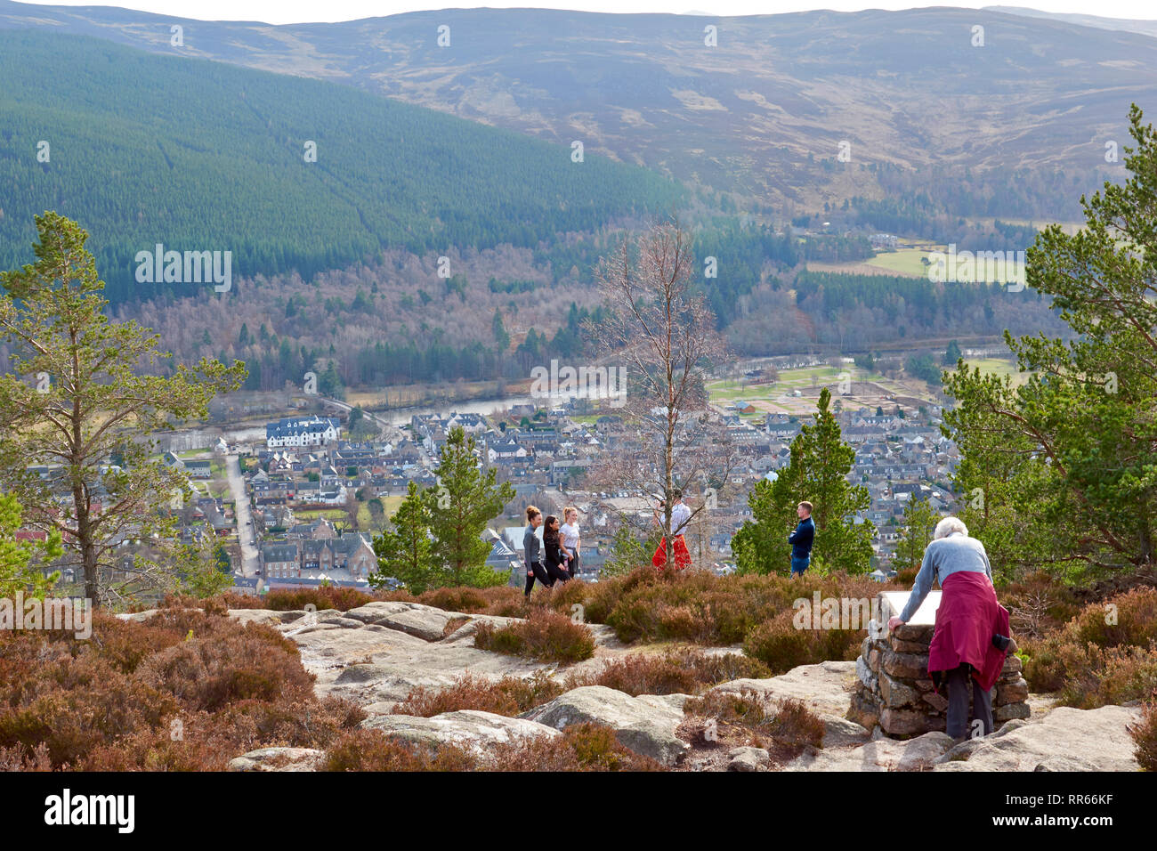 Craigendarroch hill ballater scotland hi-res stock photography and ...