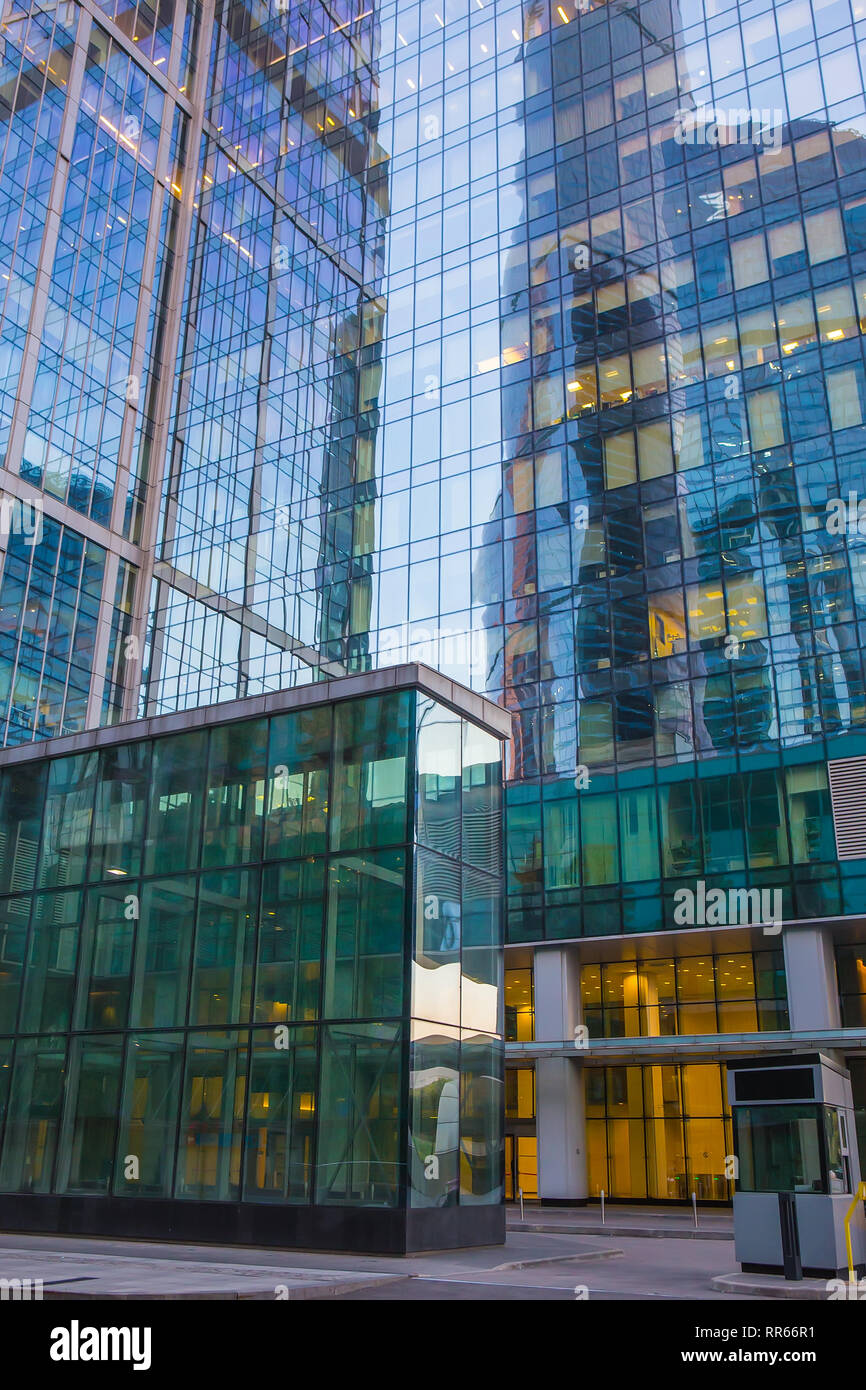 high buildings of modern business center Stock Photo - Alamy
