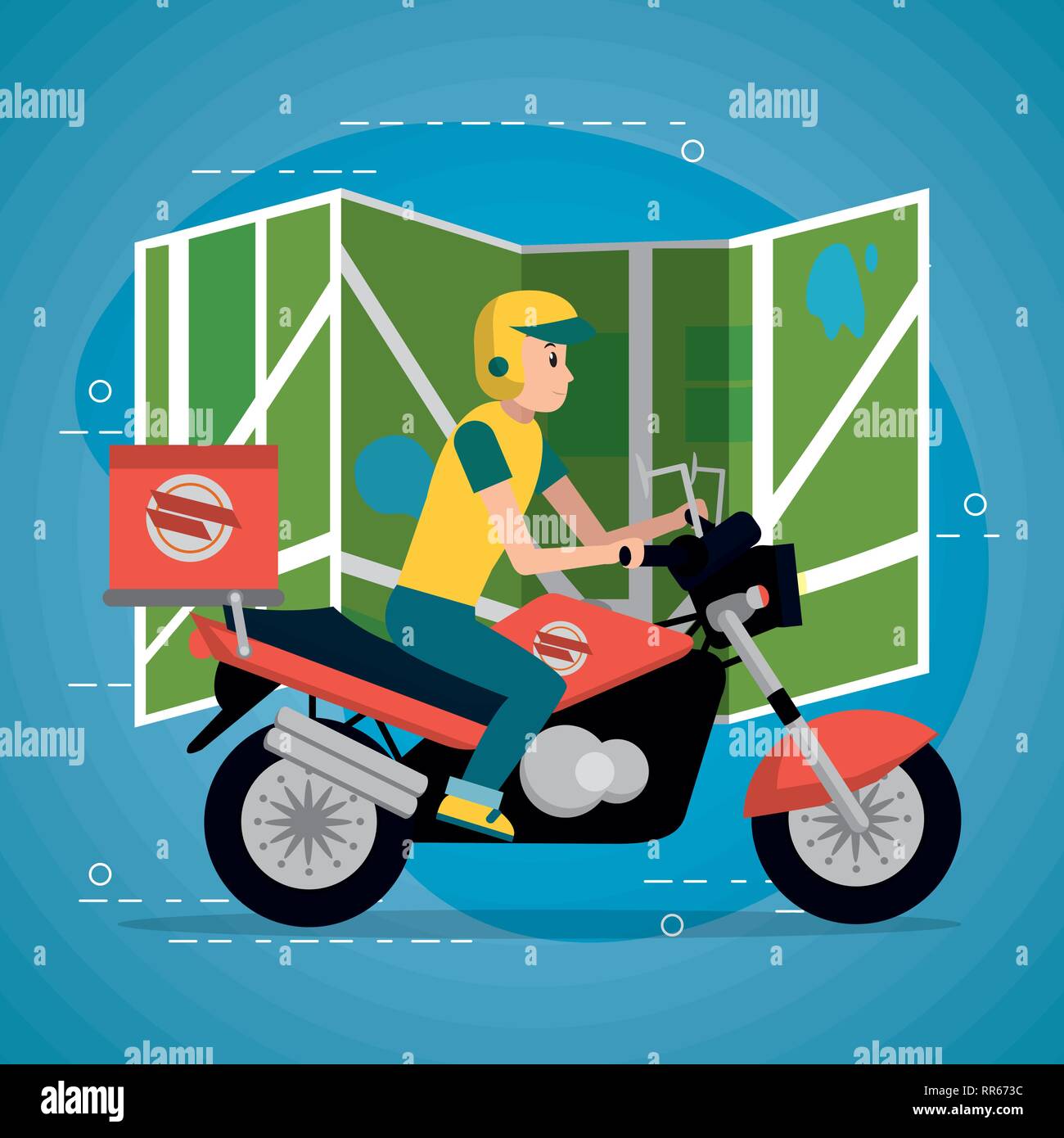 delivery service cartoon Stock Vector Image & Art - Alamy