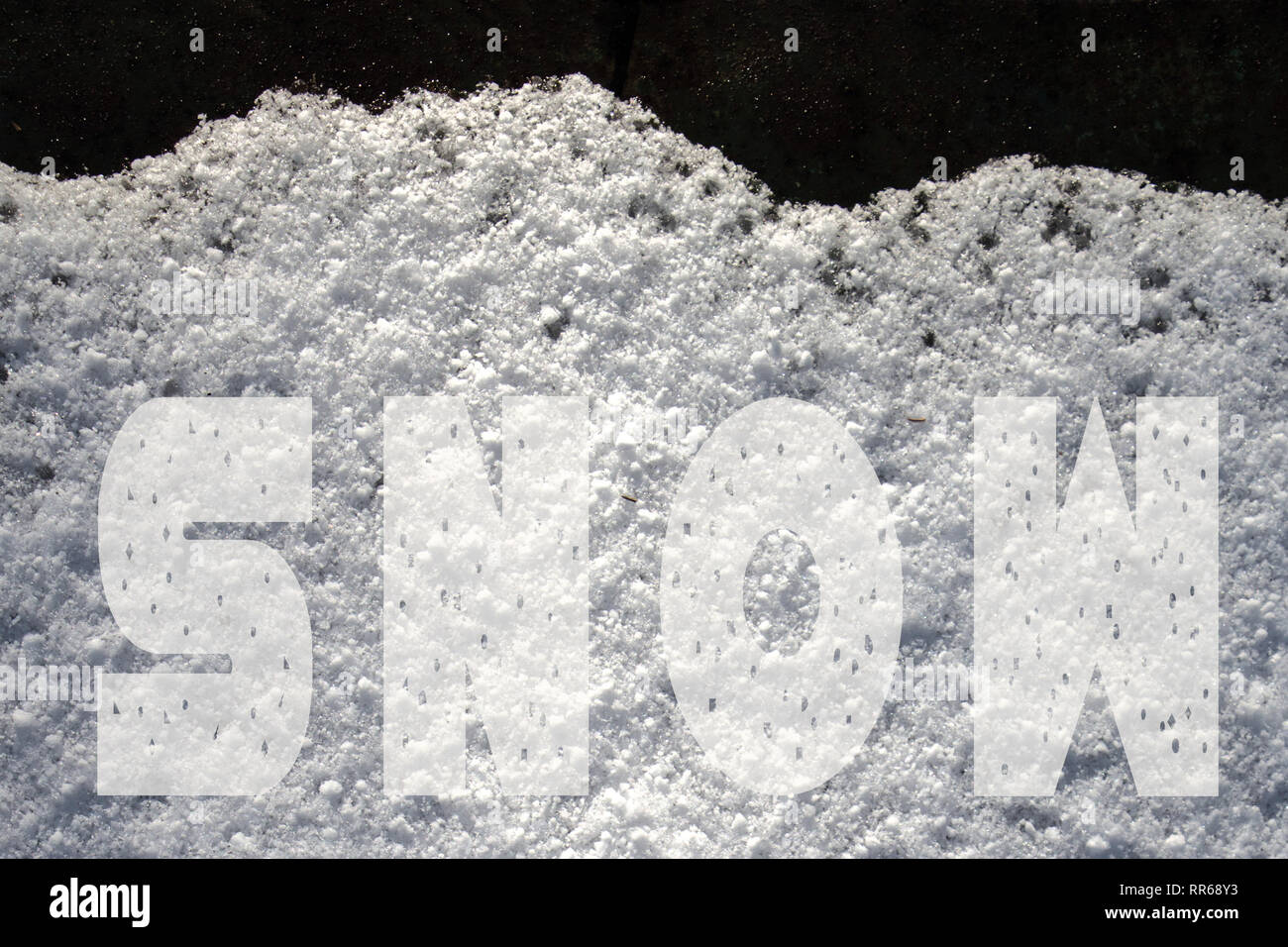 Snow winter background mostly in white color Stock Photo - Alamy
