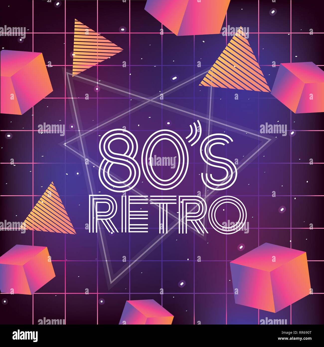 80s retro style word Stock Vector Image & Art - Alamy