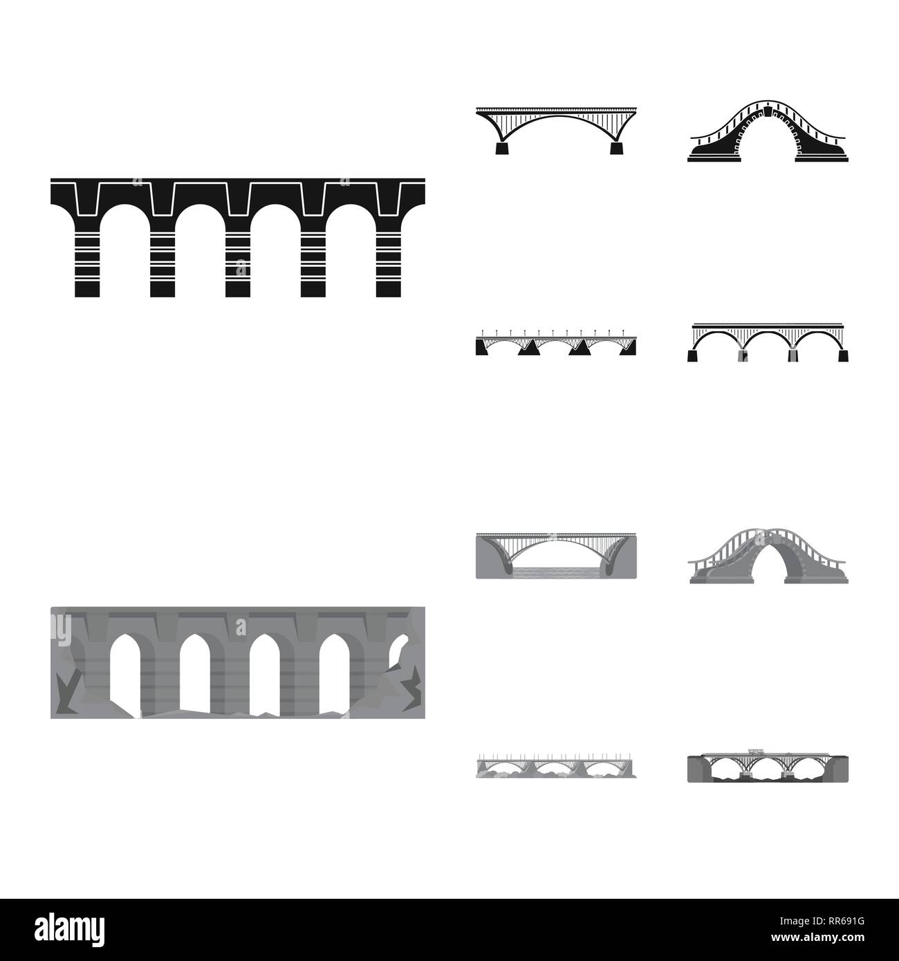 Vector Design Of Connection And Design Sign Set Of Connection And Side Vector Icon For Stock