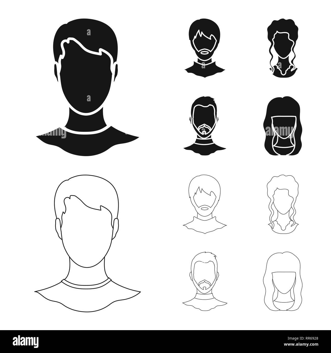 Isolated object of professional and photo icon. Collection of ...