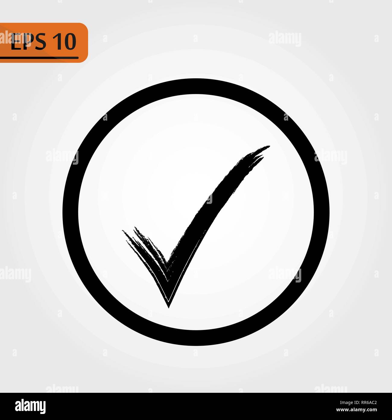 Check Icon Vector. Perfect Black pictogram illustration on white ...