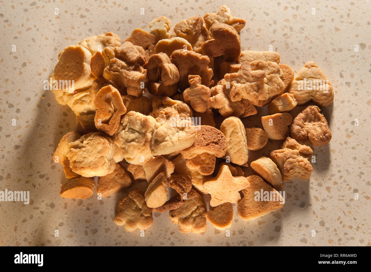 homemade cookies of various forms on a table Stock Photo - Alamy