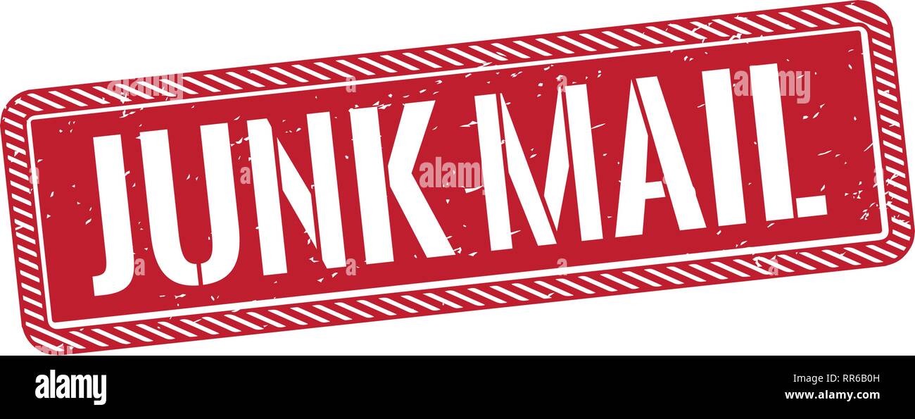 Junk mail sign Stock Vector Images - Alamy