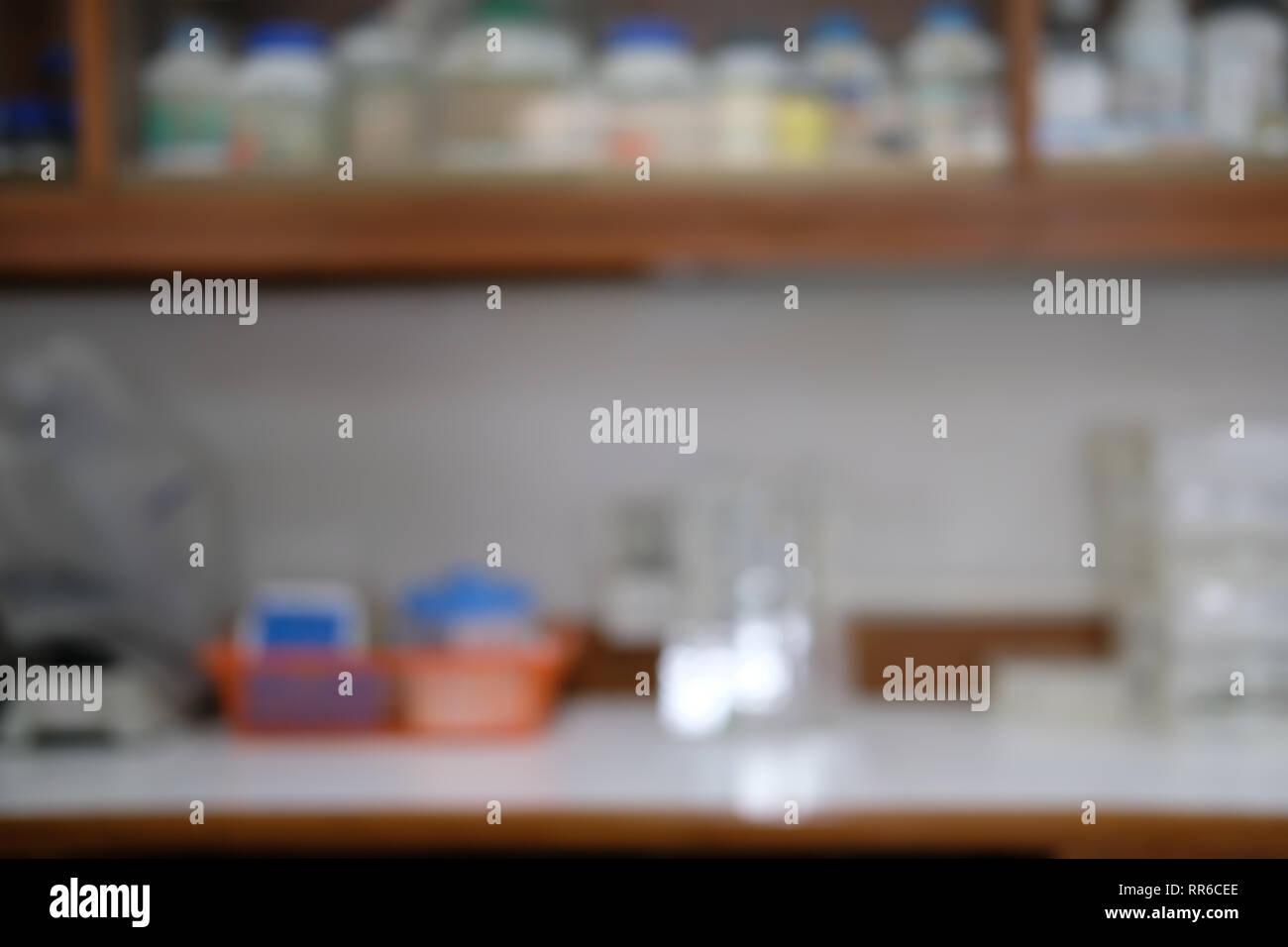 scientific biotechnology biiology lab laboratory. defocused blur ...