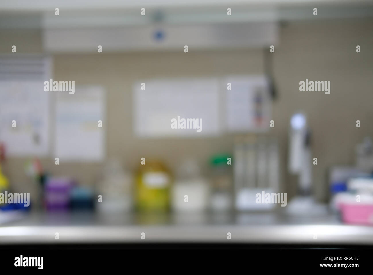 scientific biotechnology biiology lab laboratory. defocused blur ...