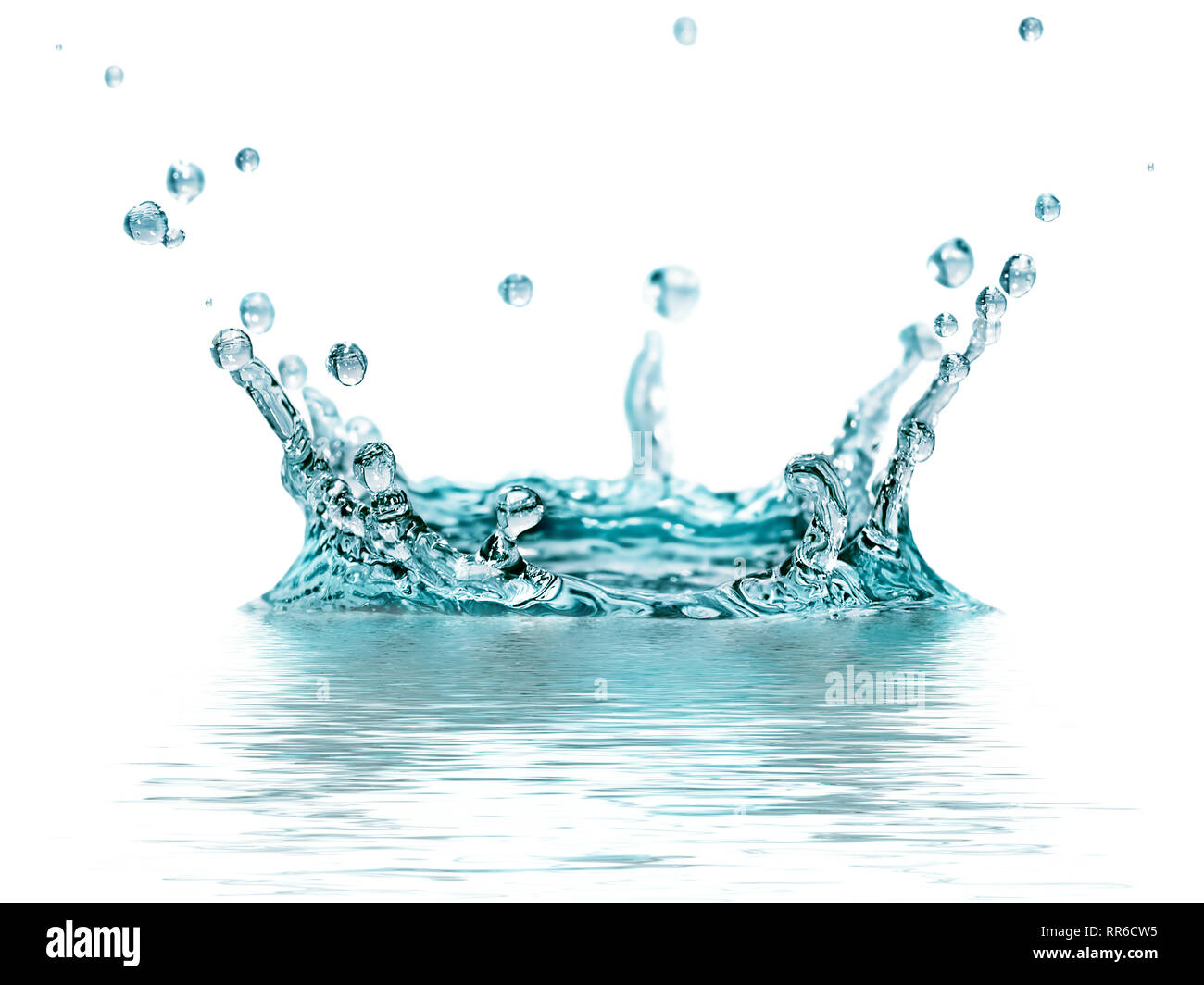 splash water isolated on a white background Stock Photo - Alamy