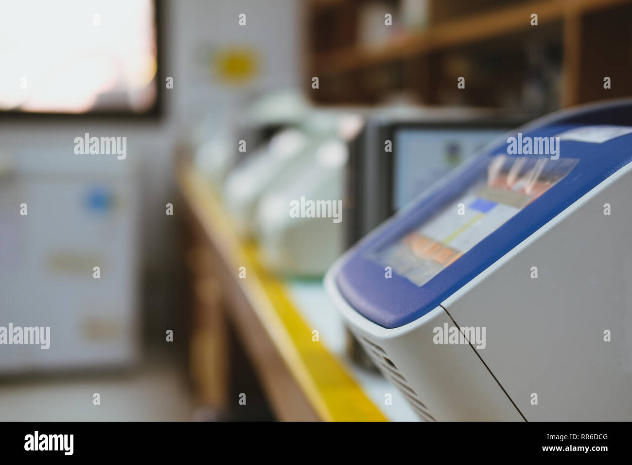 DNA copying in real time PCR thermal cycler in lab Stock Photo - Alamy