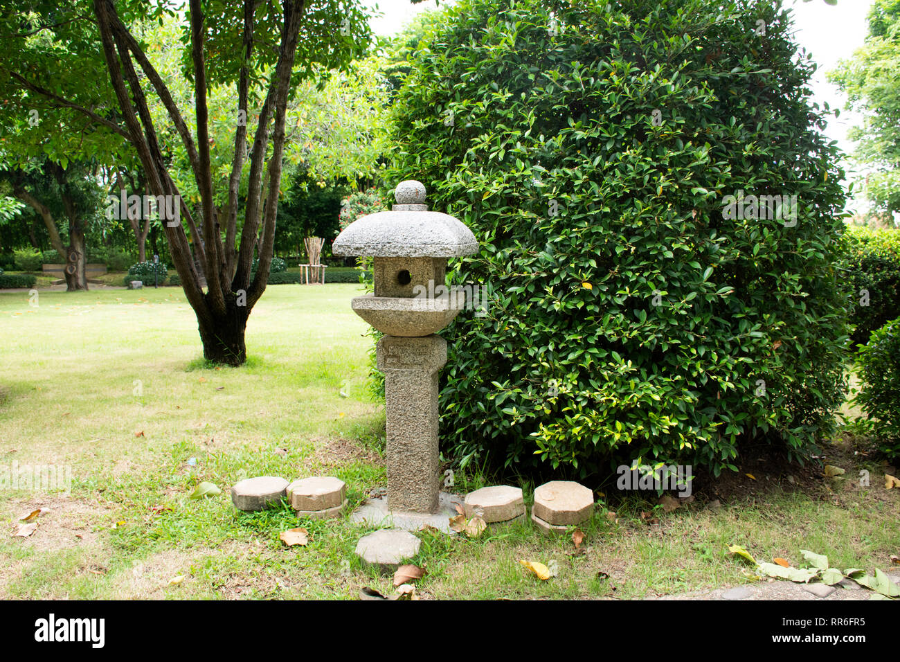Luxury and classic decoration japanese style in garden at outdoor of ...
