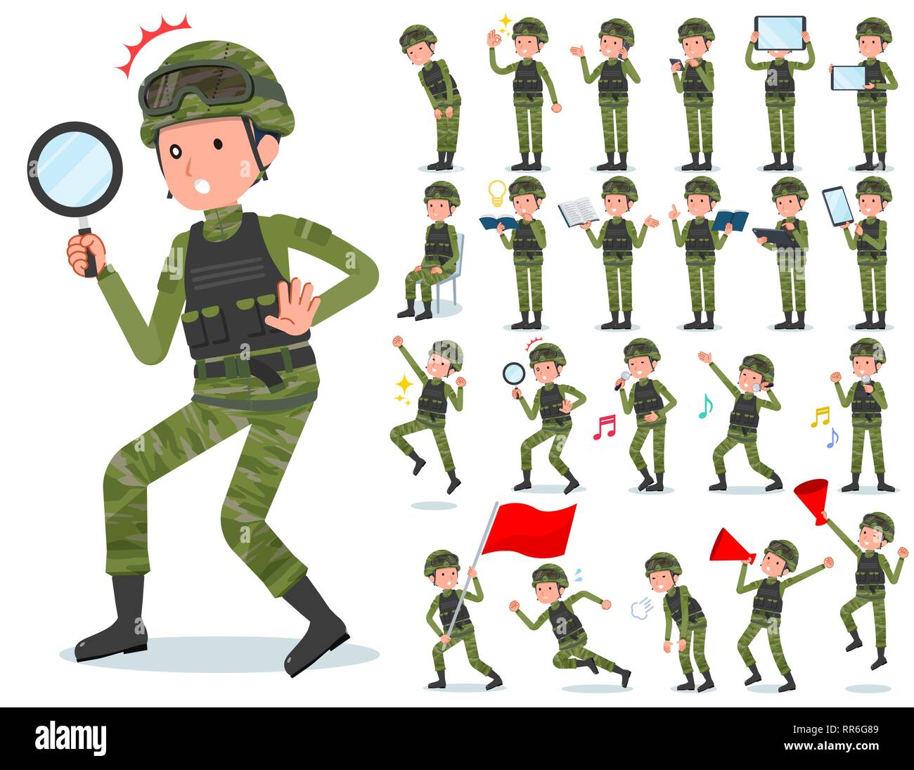 Army fatigue Stock Vector Images - Alamy