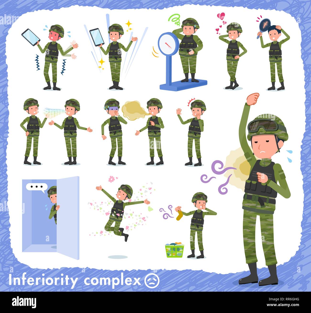 A set of Army Men on inferiority complex.There are actions suffering ...