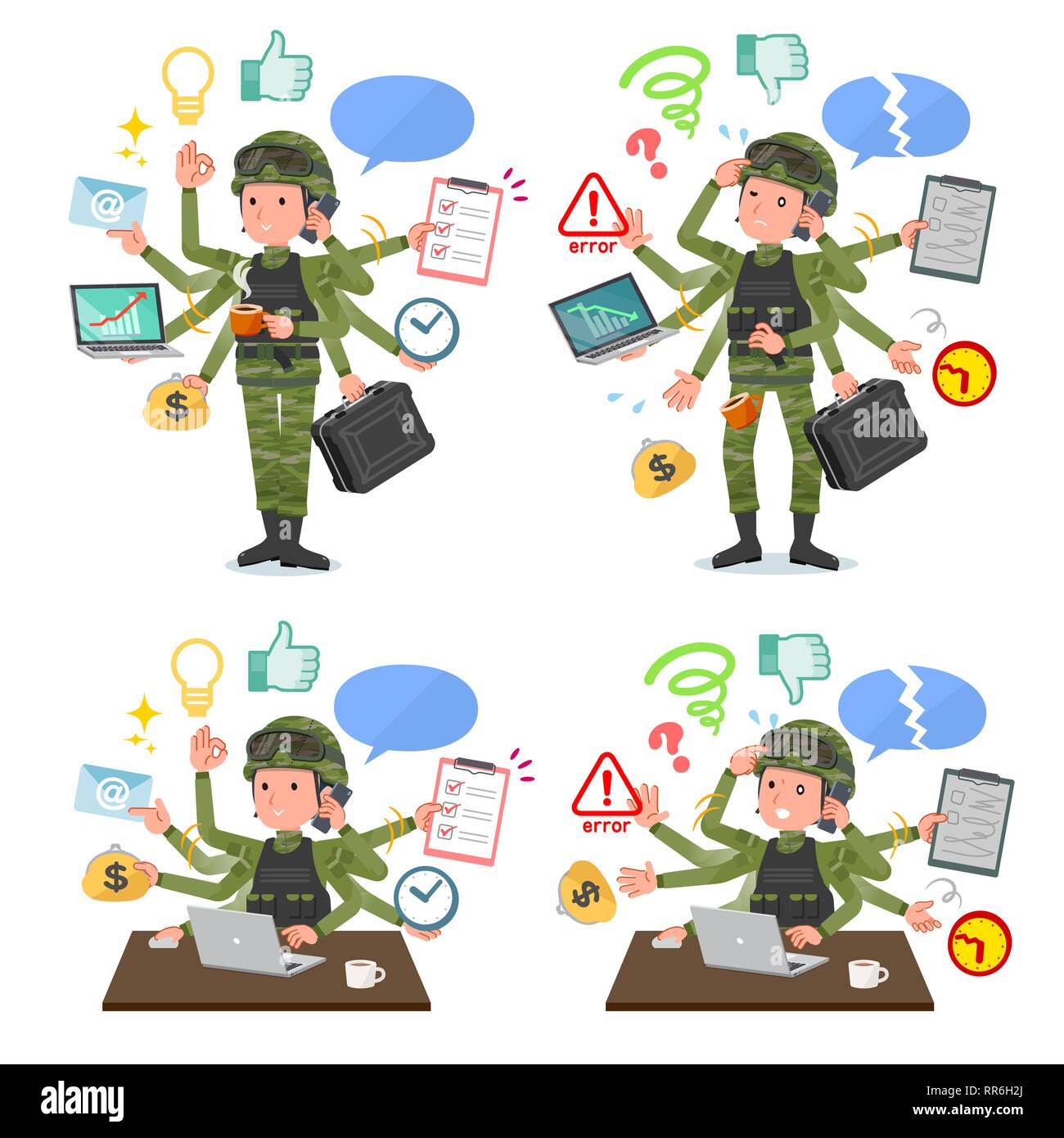 Military desk Stock Vector Images - Alamy