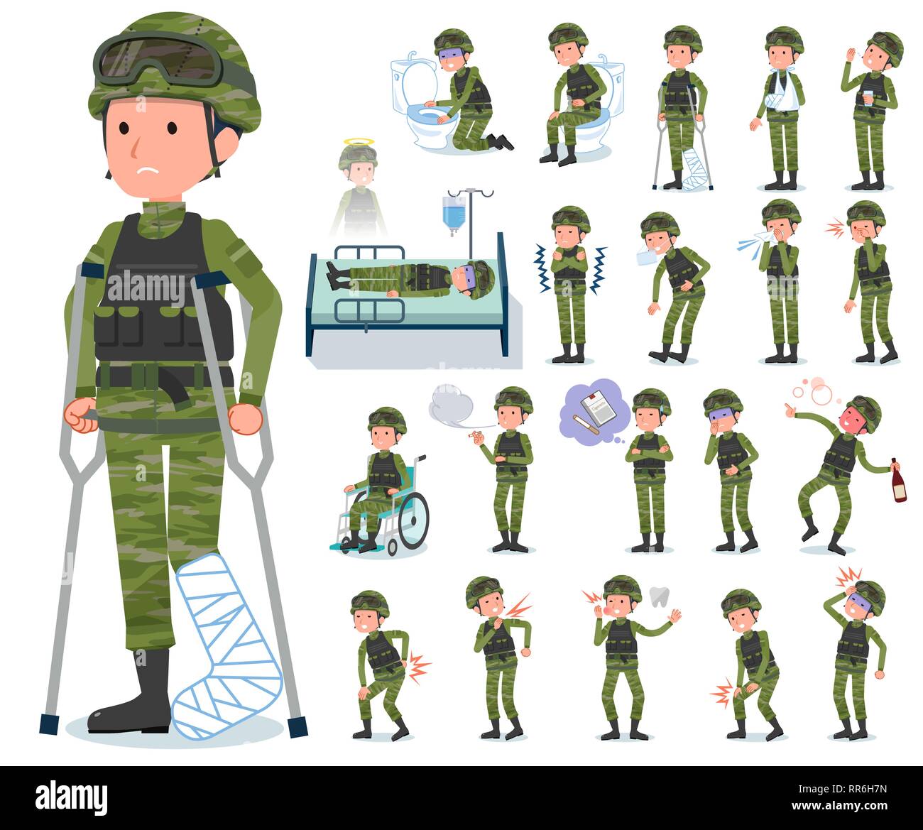 Military war nursing Stock Vector Images - Alamy
