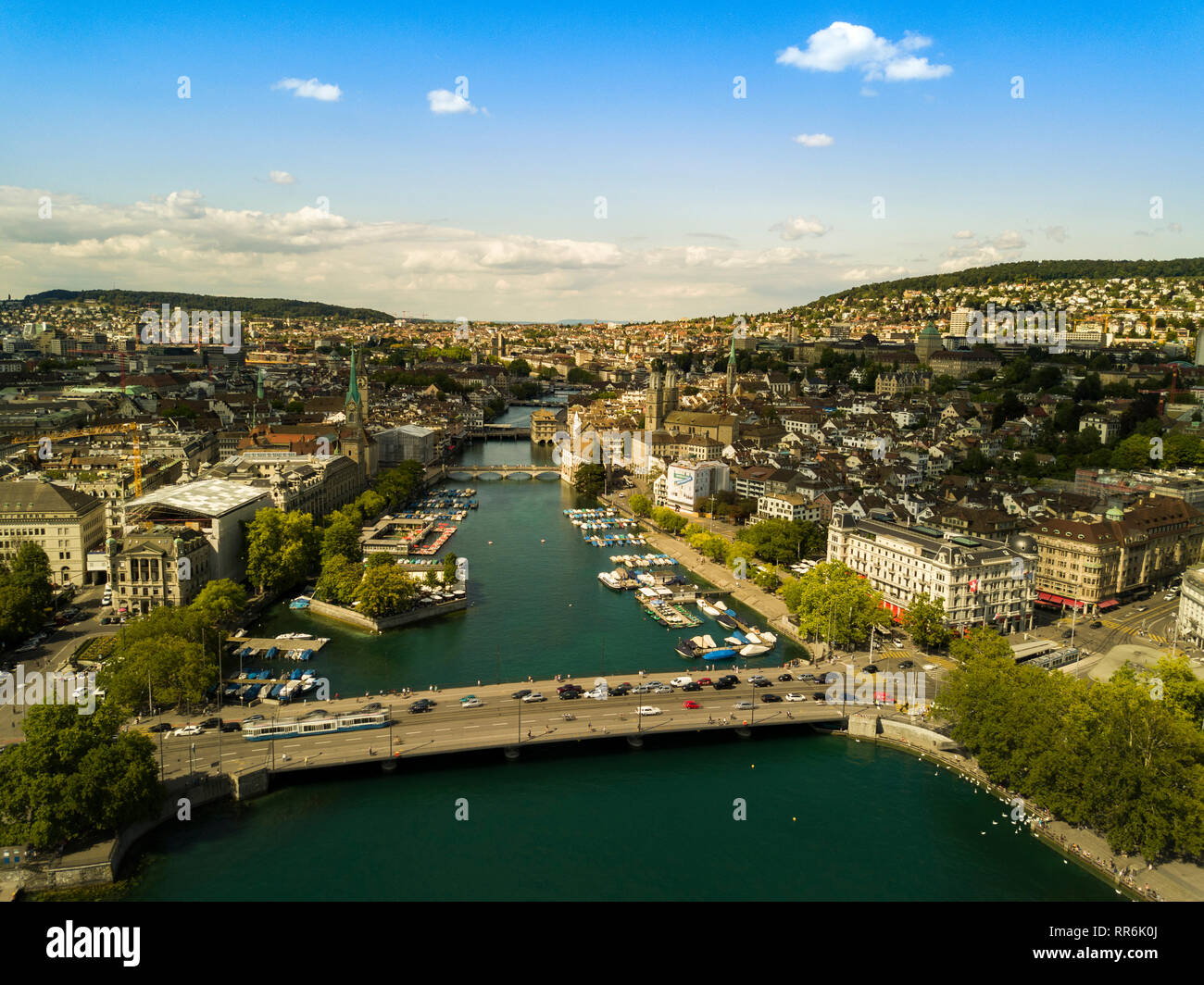 Aerial View Of Zurich High Resolution Stock Photography and Images - Alamy