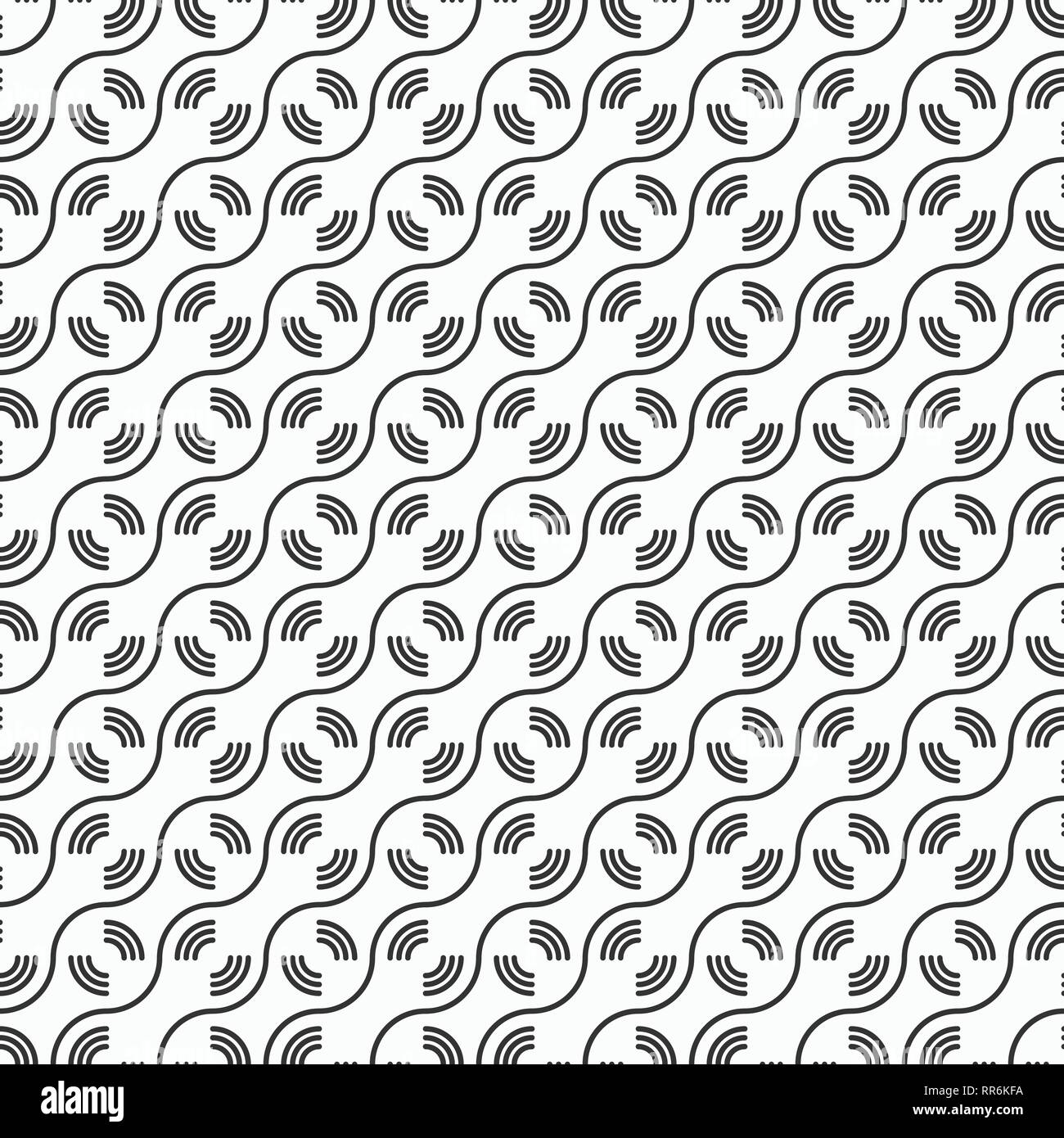 Vector seamless pattern. Modern stylish geometric texture. Repeating ...