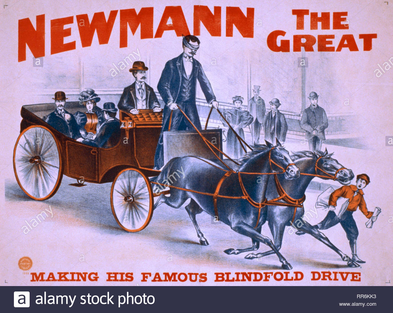 Newmann the Great, vintage publicity poster from early 1900s Stock ...