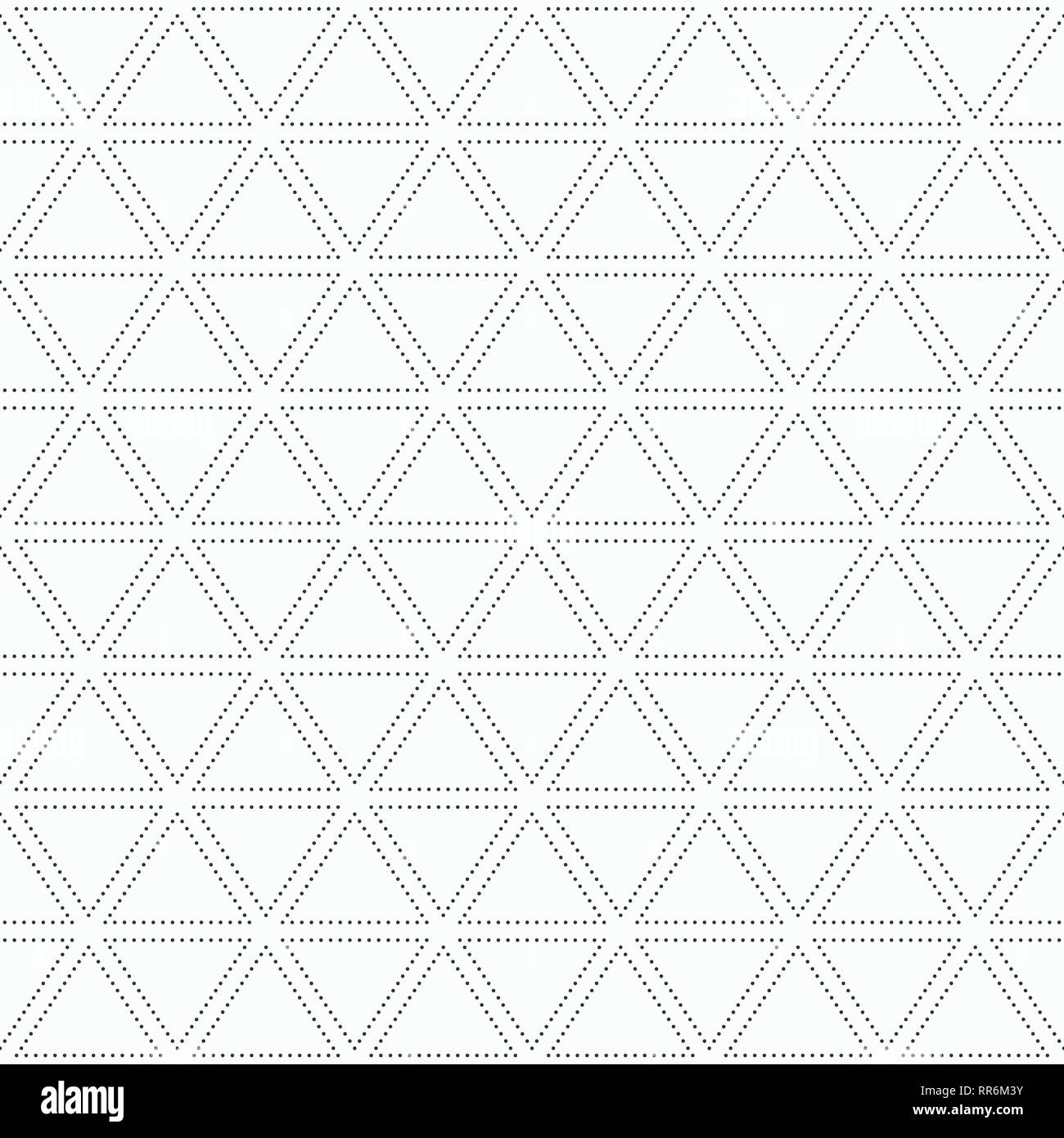 Abstract geometric pattern of dotted triangles. Modern stylish texture ...
