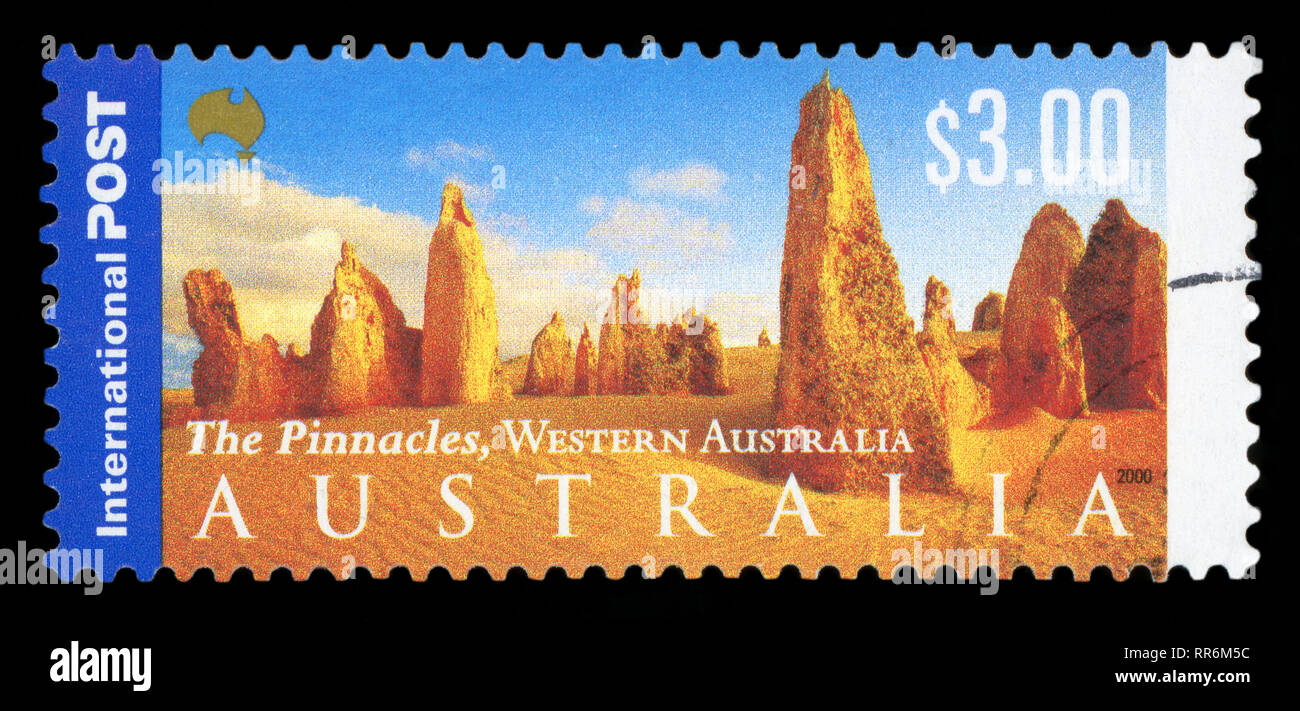 AUSTRALIA - CIRCA 2000: A Stamp printed in AUSTRALIA shows the Desert ...