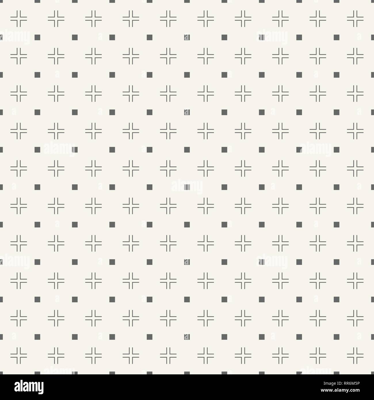 Abstract seamless pattern of simple geometric shapes. Regularly ...