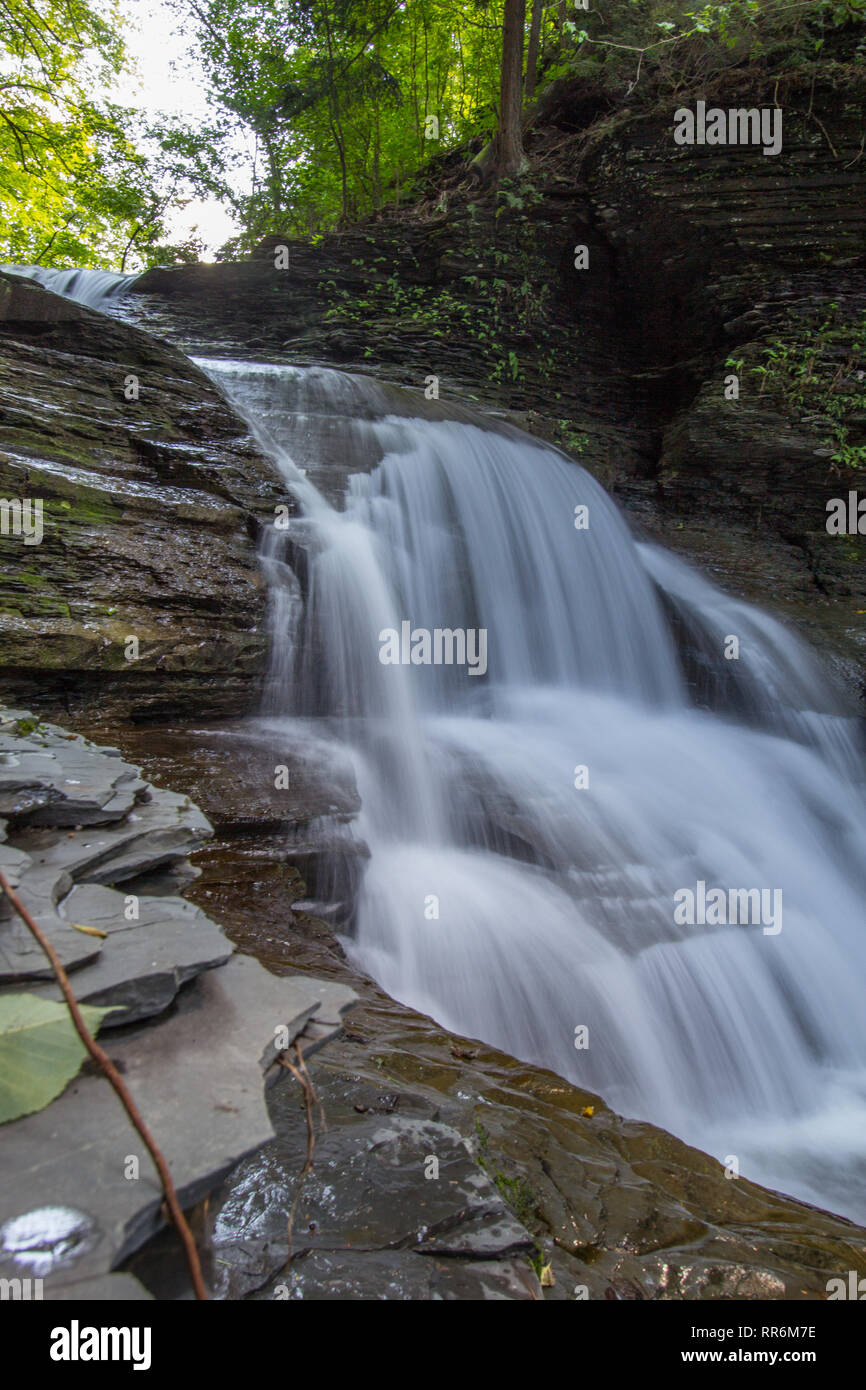 Old Mill Falls, Robert Treman State Park, New York Stock Photo - Alamy
