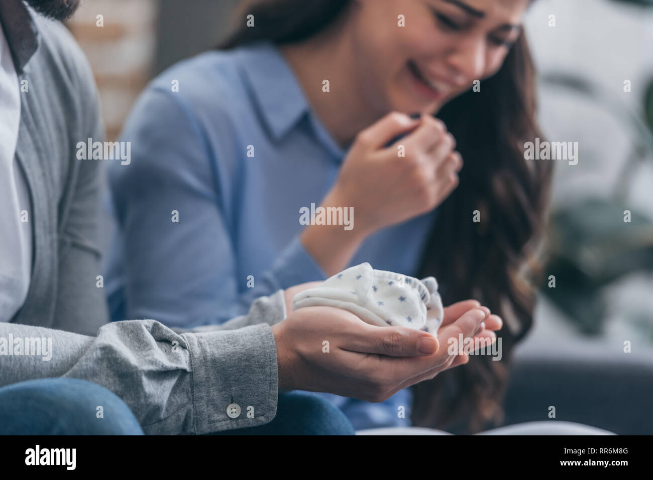 Woman baby worried hi-res stock photography and images - Alamy