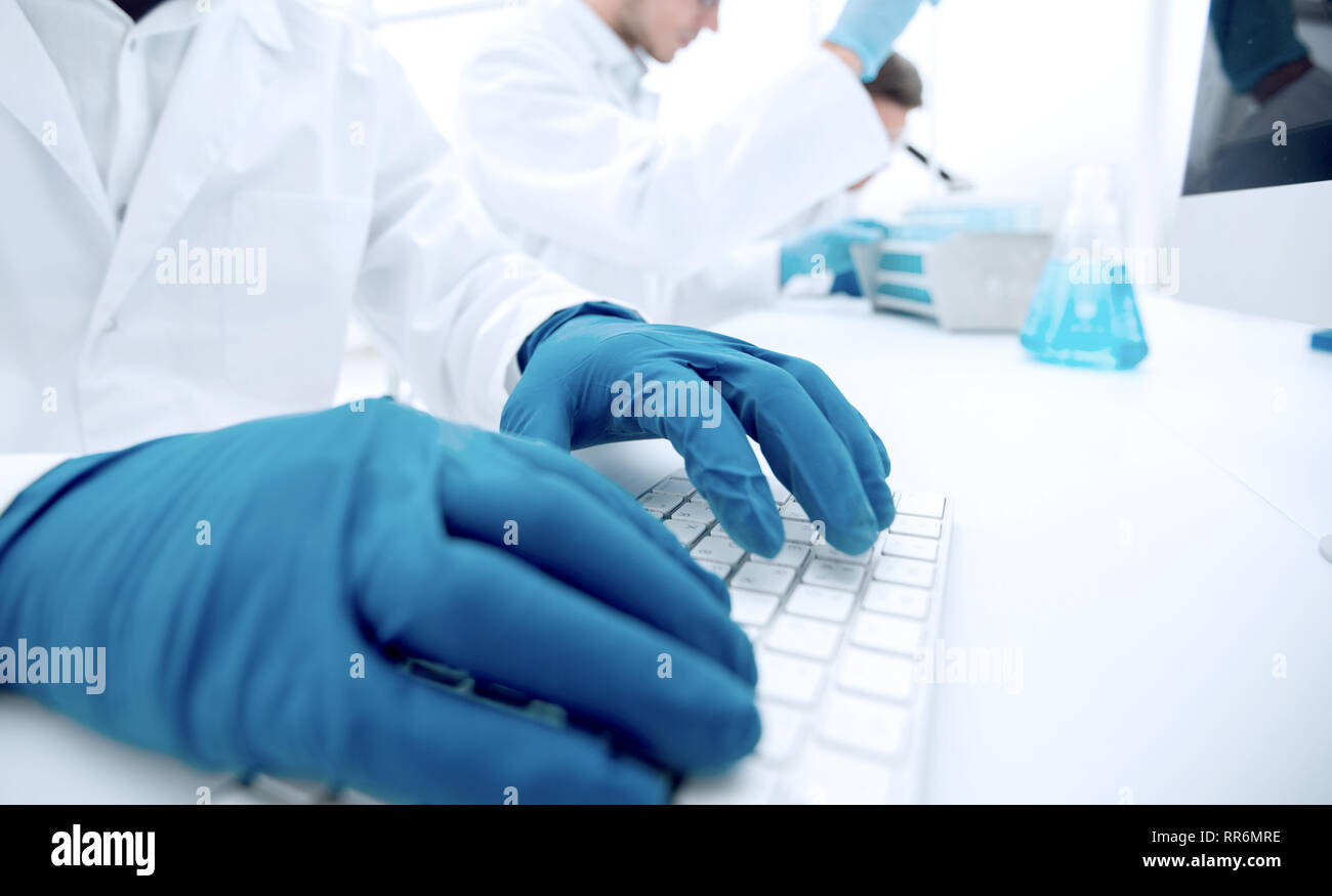 Scientist laboratory computer keyboard hi-res stock photography and ...