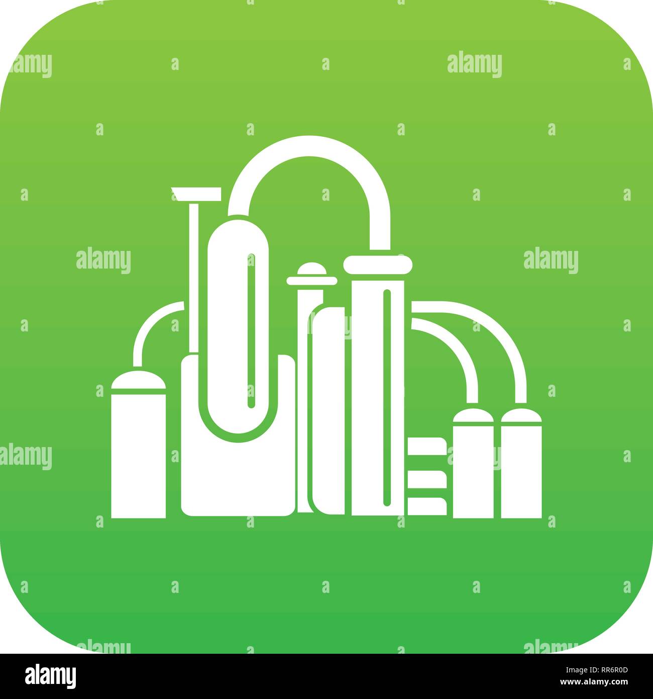 Chemical equipment icon green vector Stock Vector Image & Art - Alamy
