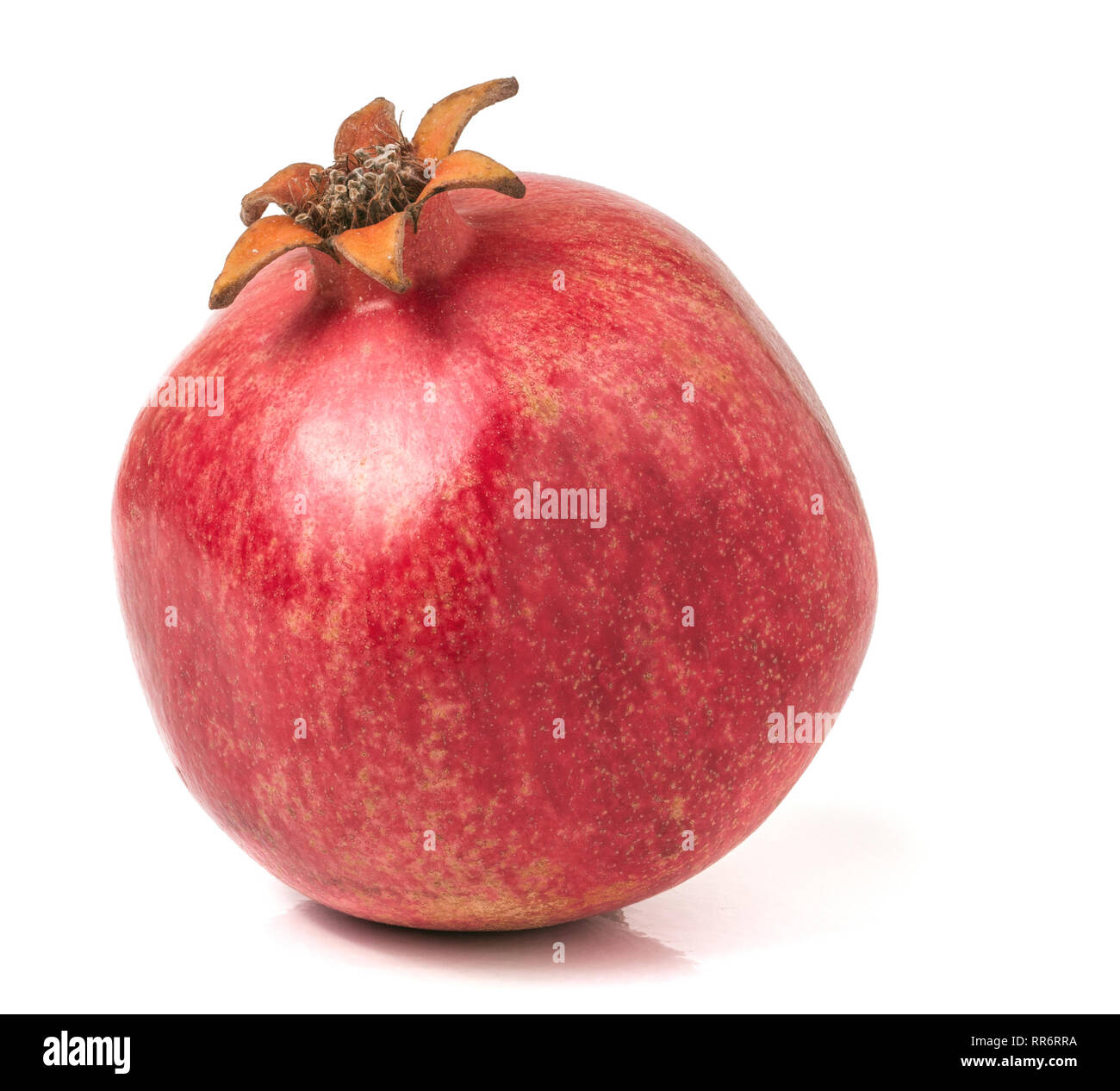 One pomegranate isolated on a white background Stock Photo - Alamy