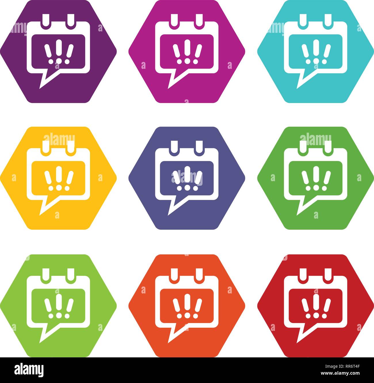 Calendar for meeting icons set 9 vector Stock Vector Image & Art - Alamy