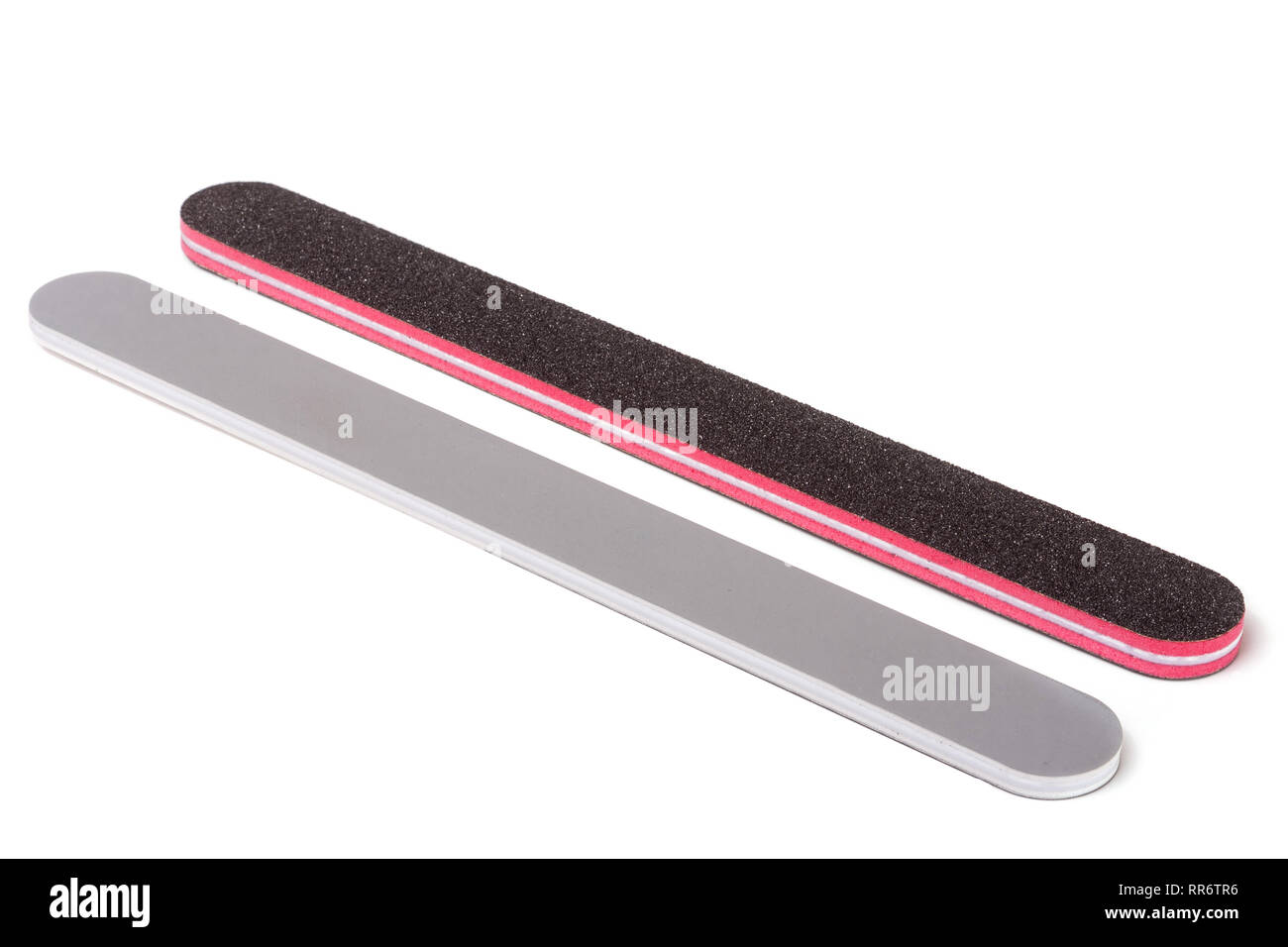 two nail file isolated on a white background Stock Photo - Alamy